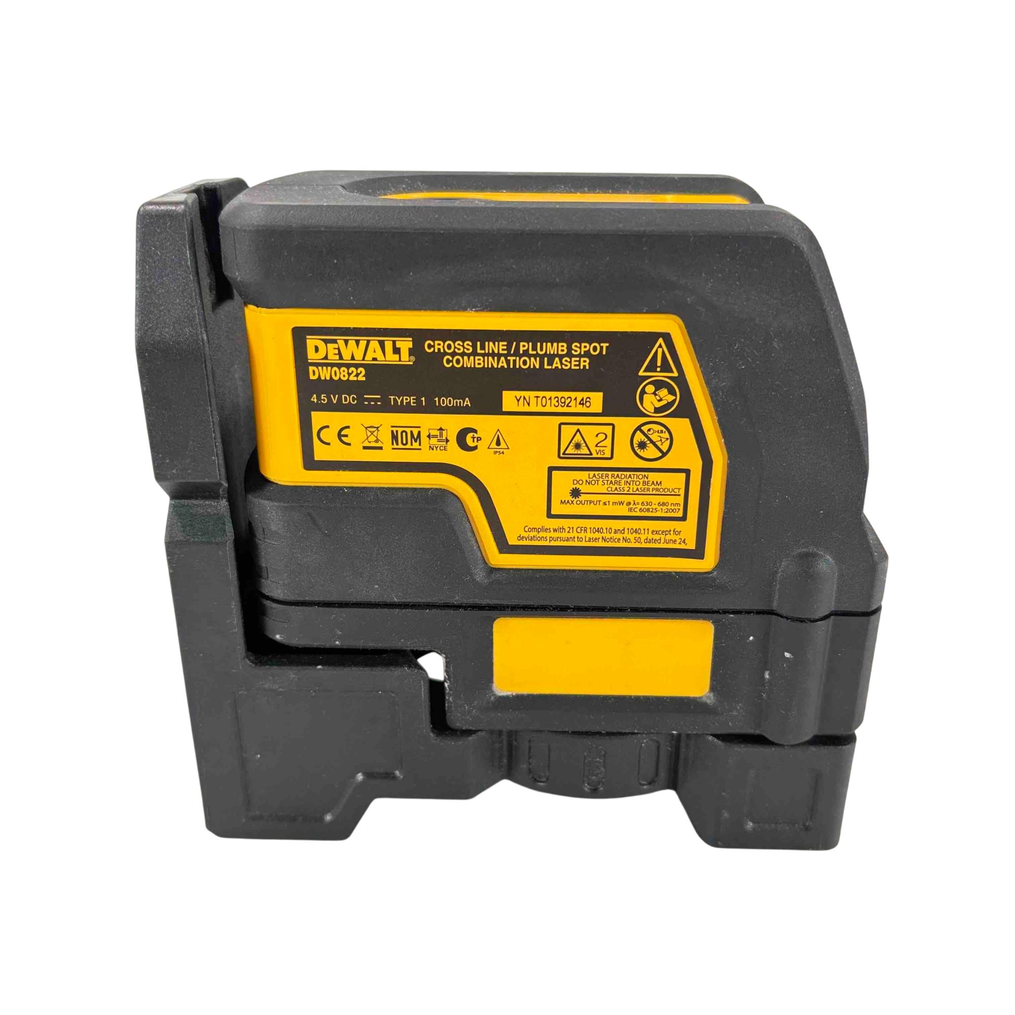 DEWALT DW0822 165 ft. Red Self Leveling Cross Line Plumb Spot Laser Level