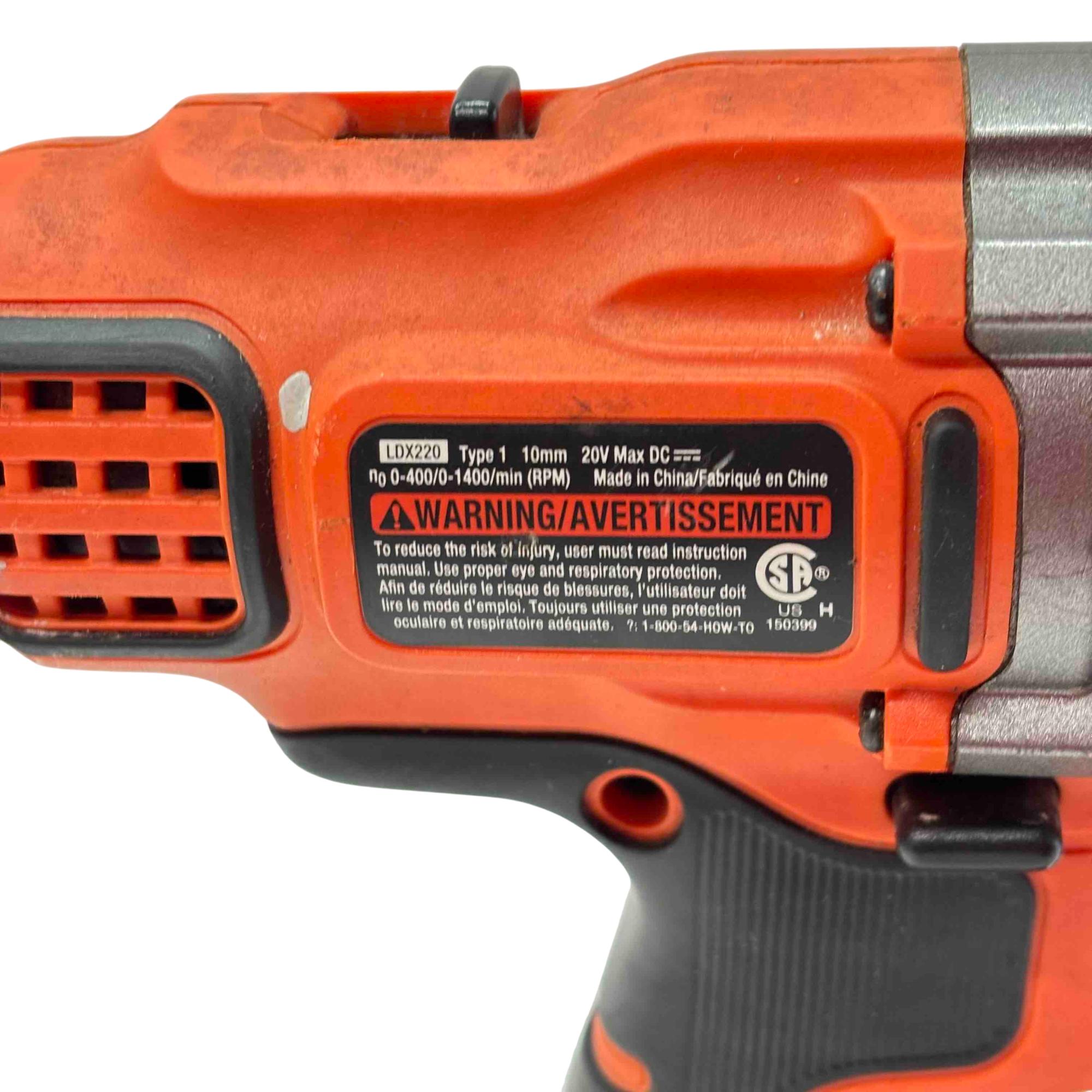 Black Decker LDX220 20V MAX Cordless 1 2 Drill Driver