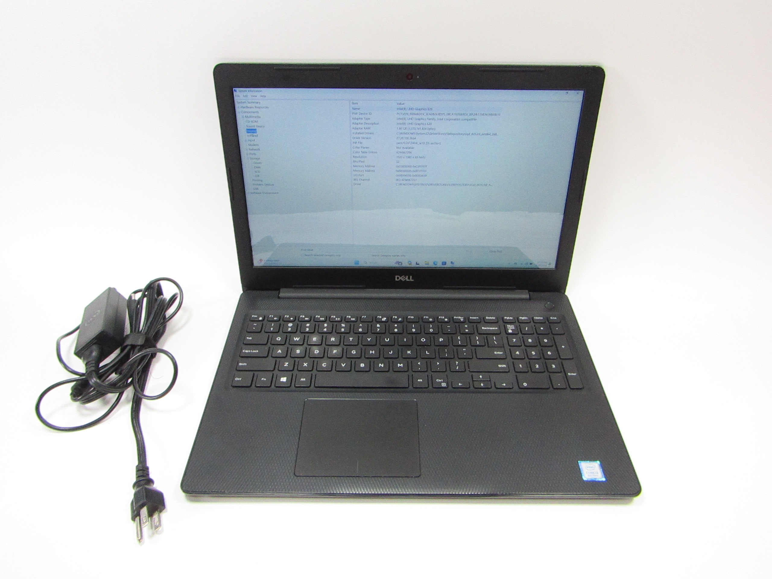 Dell Inspiron 3583 P75F Win 11 Core i3 8145U 2.10GHz 8GB RAM 256GB SSD 15.6