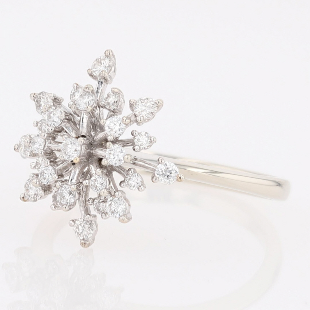 Marilyn Monroe Collection .50ctw Diamond Starburst Ring 10k White Gold Size 6.75