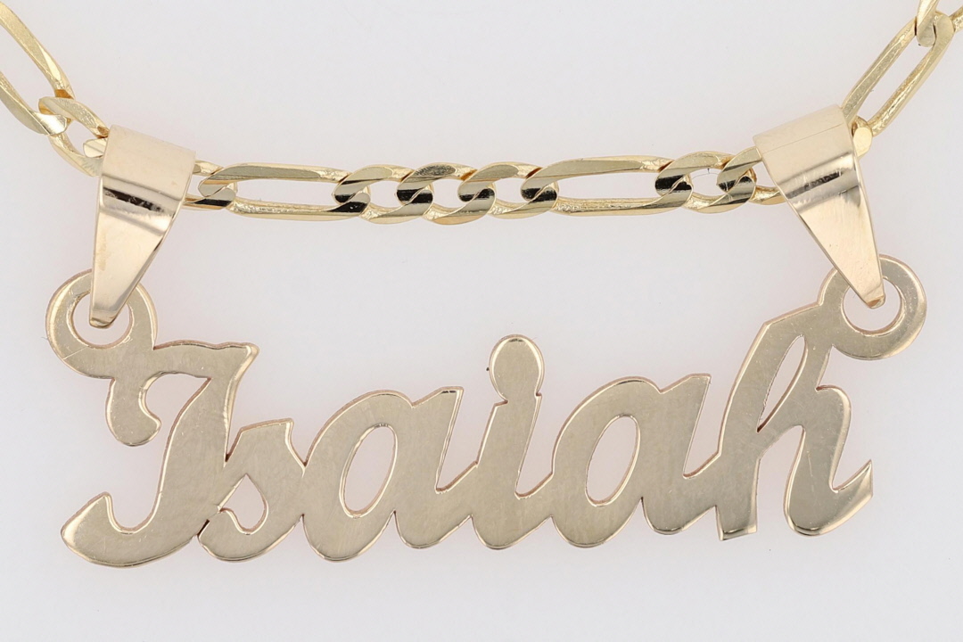 Isaiah name necklace store