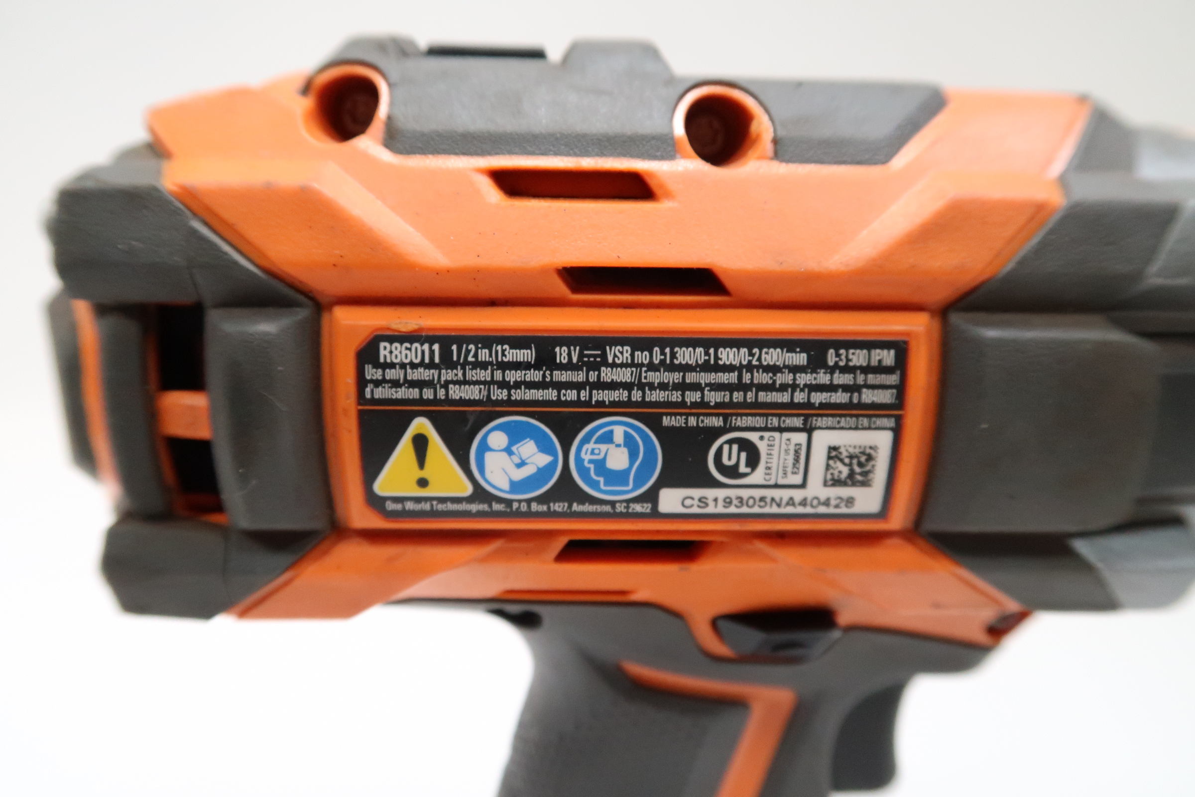 Ridgid R86011 18V Brushless Cordless 4 Mode 1 2 Mid Torque Impact Wrench 4709