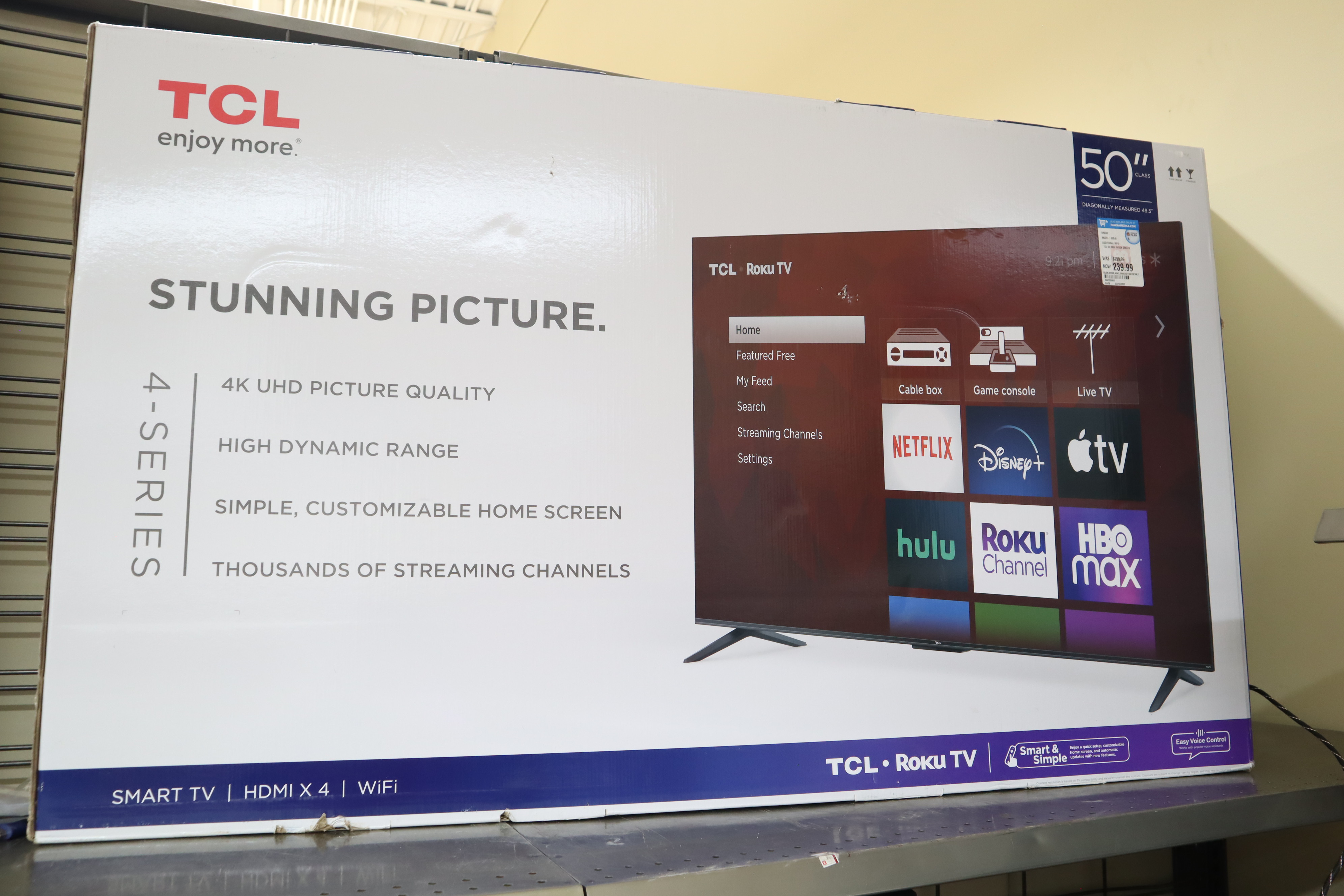 TCL 50S45 50 Inch Roku 4K UHD Television Sealed In Box Local Pickup ...
