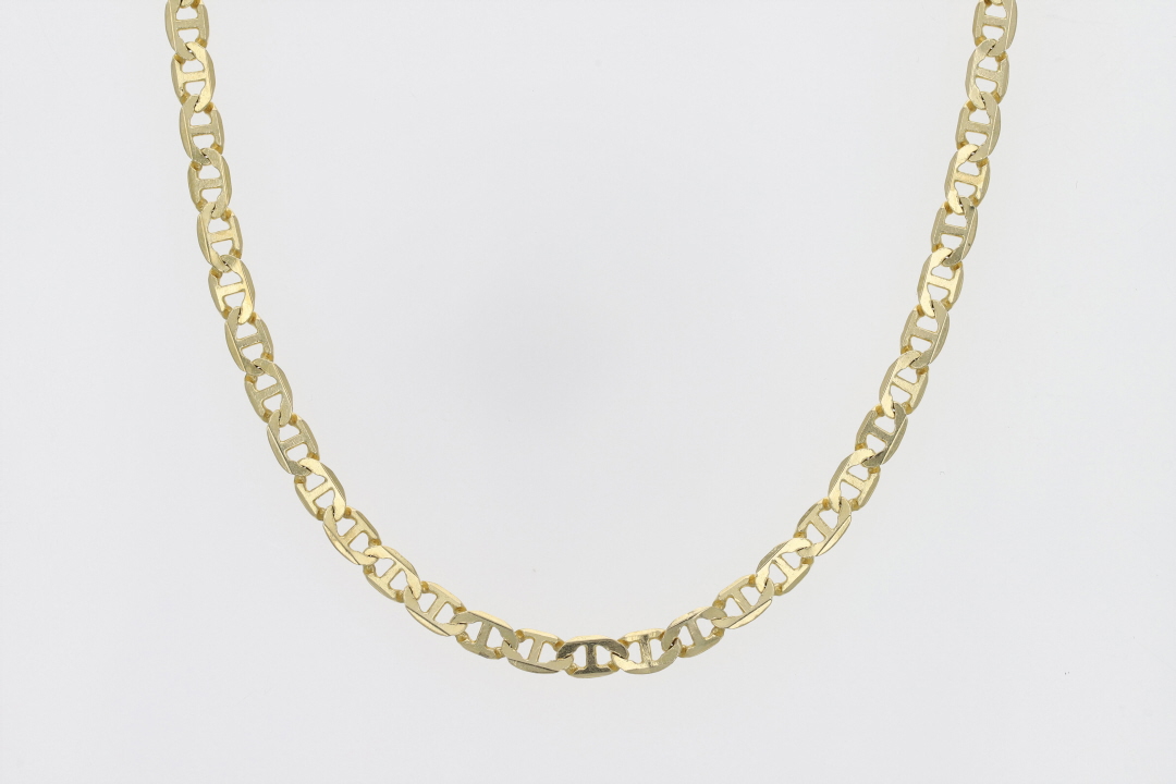 2.9mm Anchor Link Chain 23.25" Necklace 14k Yellow Gold 6.53 Grams