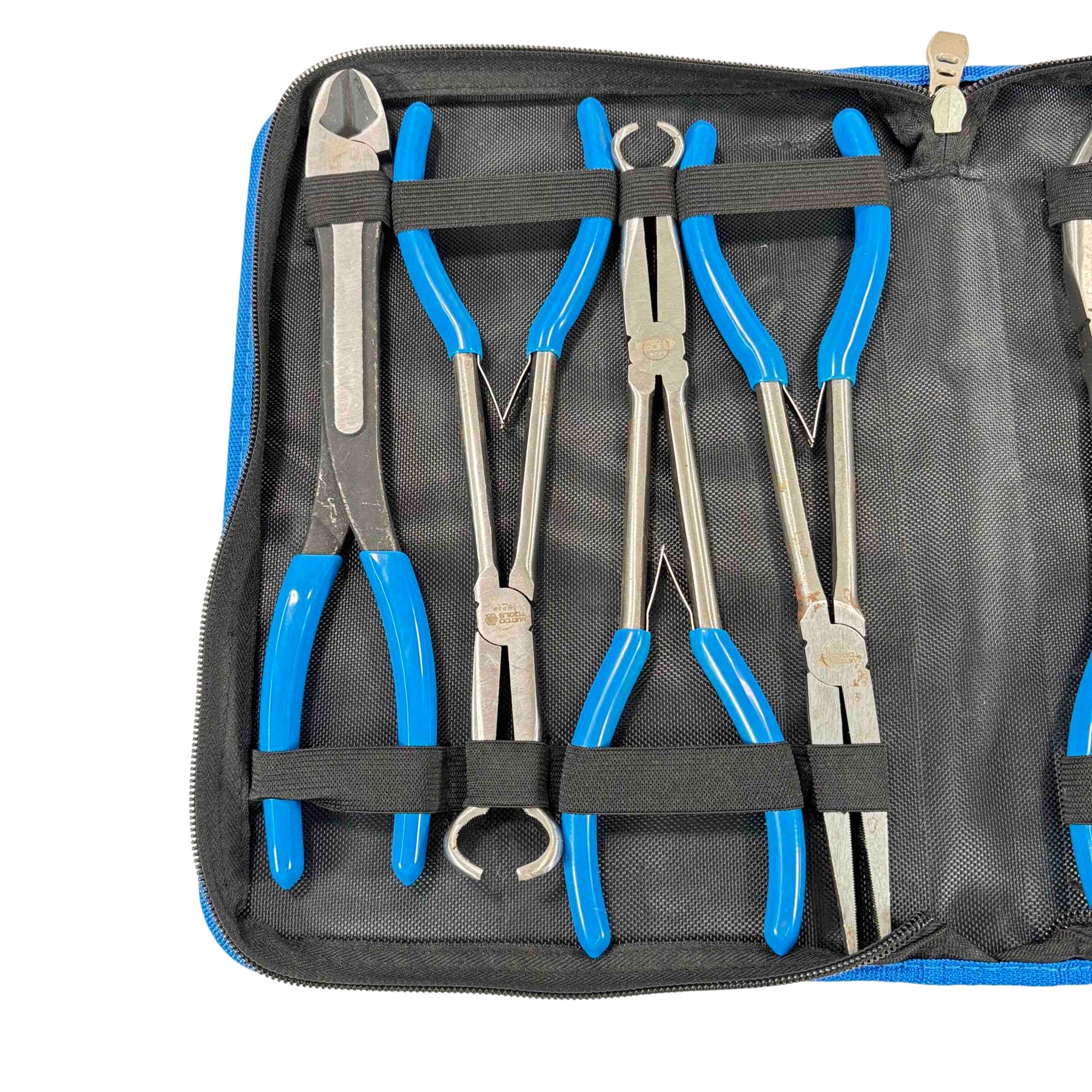 Matco Tools LRP8SETB 8-Piece Cushion Grip Long Reach Pliers Set