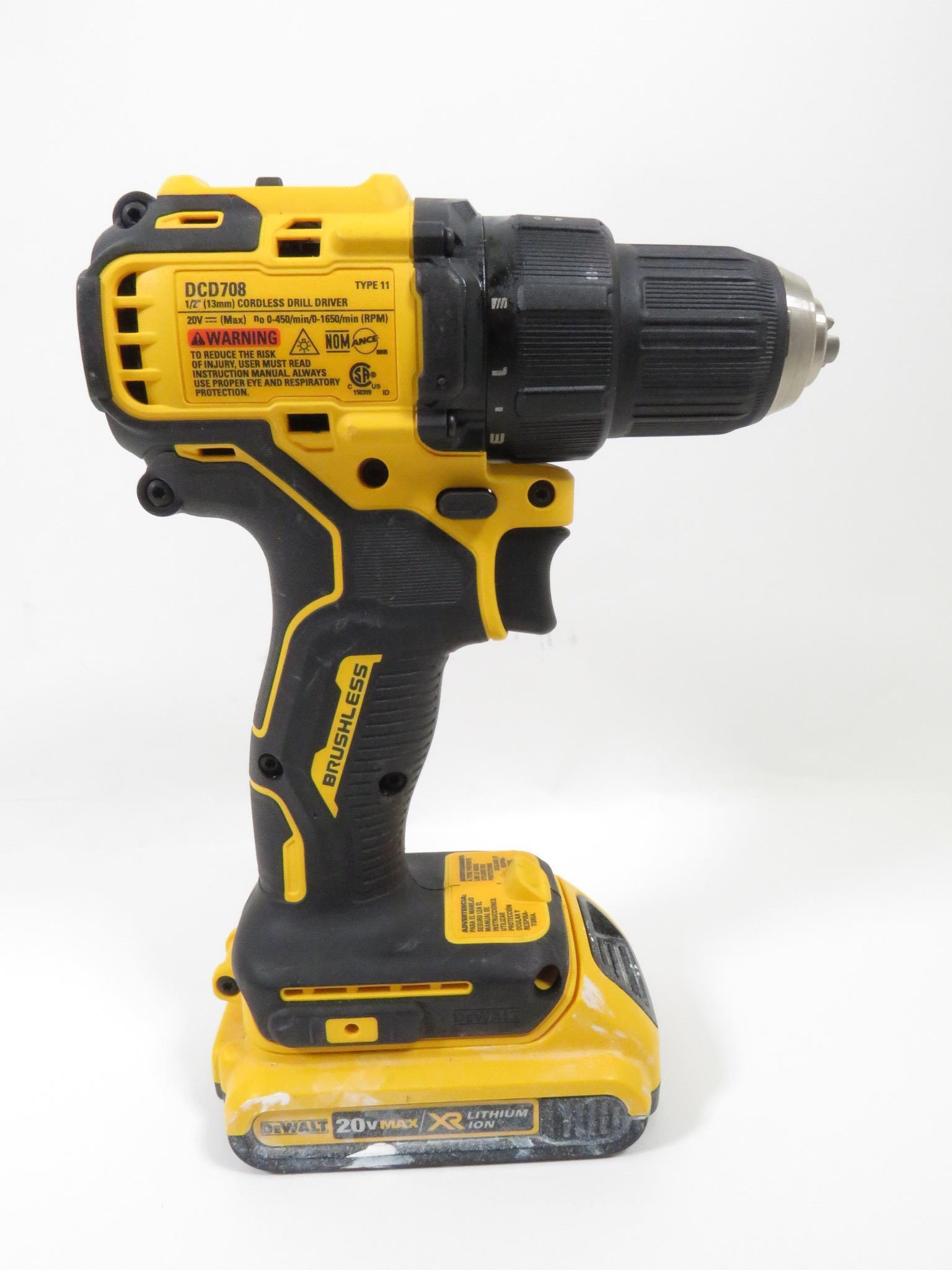 DeWalt DCD708 20V MAX Cordless Brushless Compact 1/2" Drill Driver