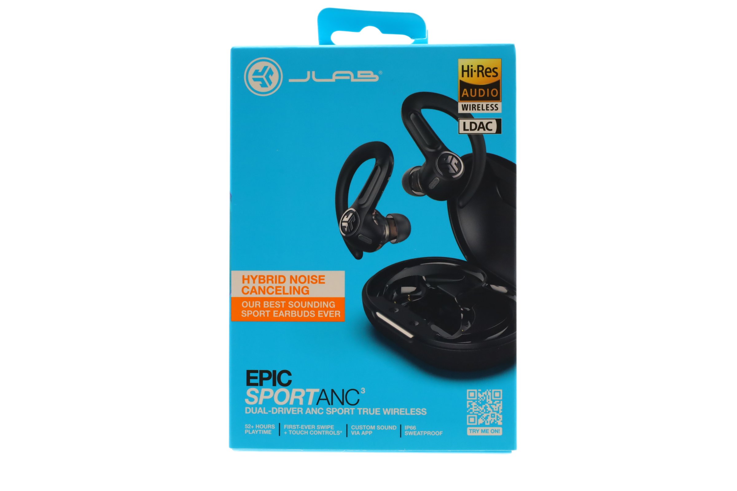 JLab Epic Sport ANC 3 Active Noise Cancelling True Wireless Earbuds ...