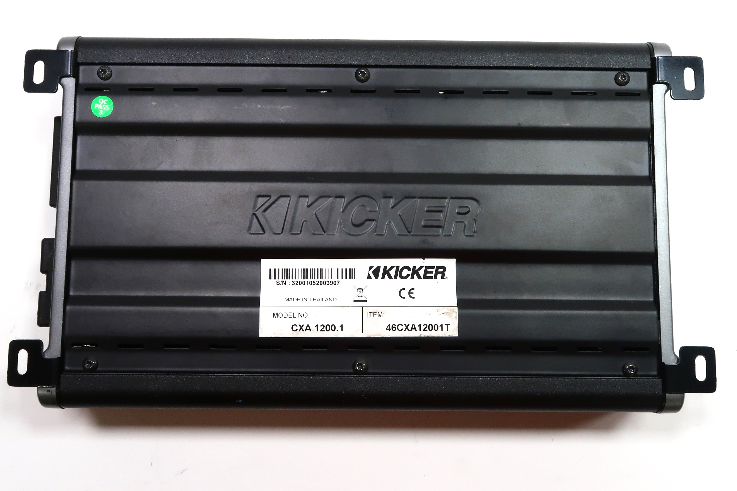 Kicker CXA1200.1 1200W Peak CX Series Class-D Monoblock Amplifier