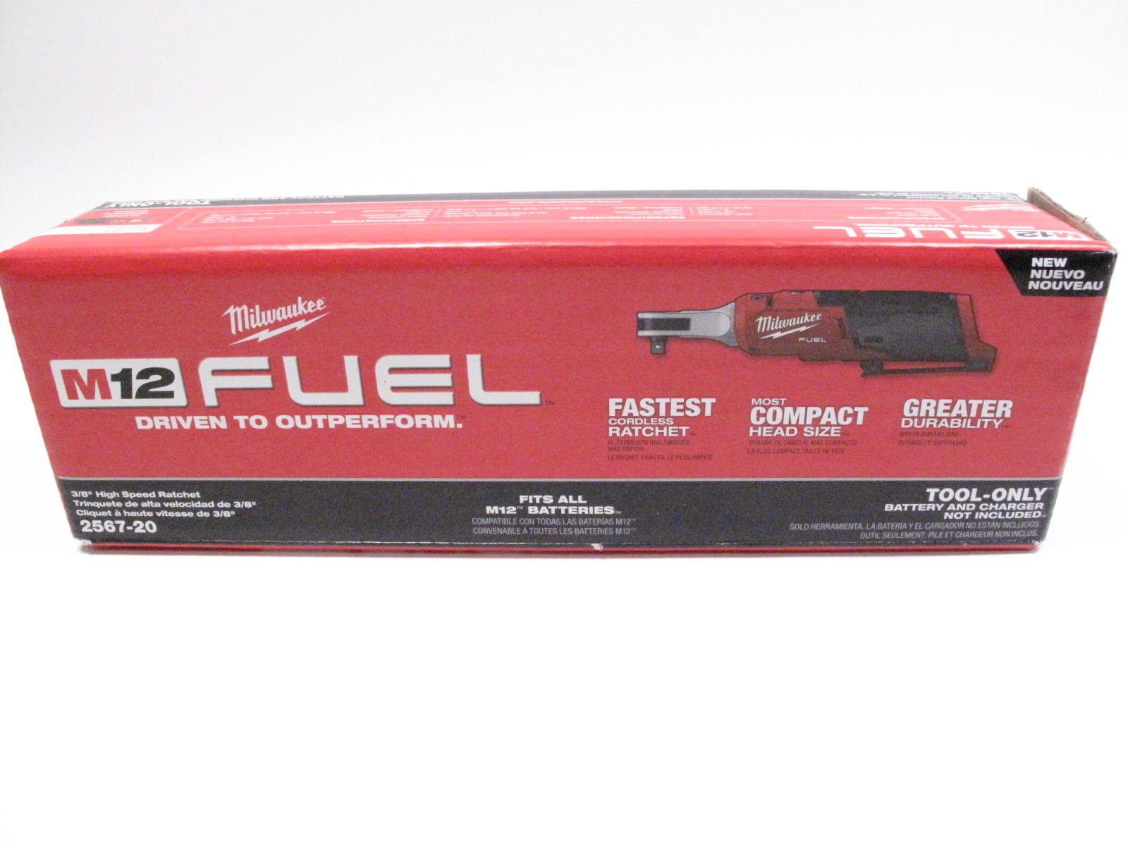 Milwaukee 2567-20 Cordless High Speed 3/8 in. Ratchet 12 V Tool Only