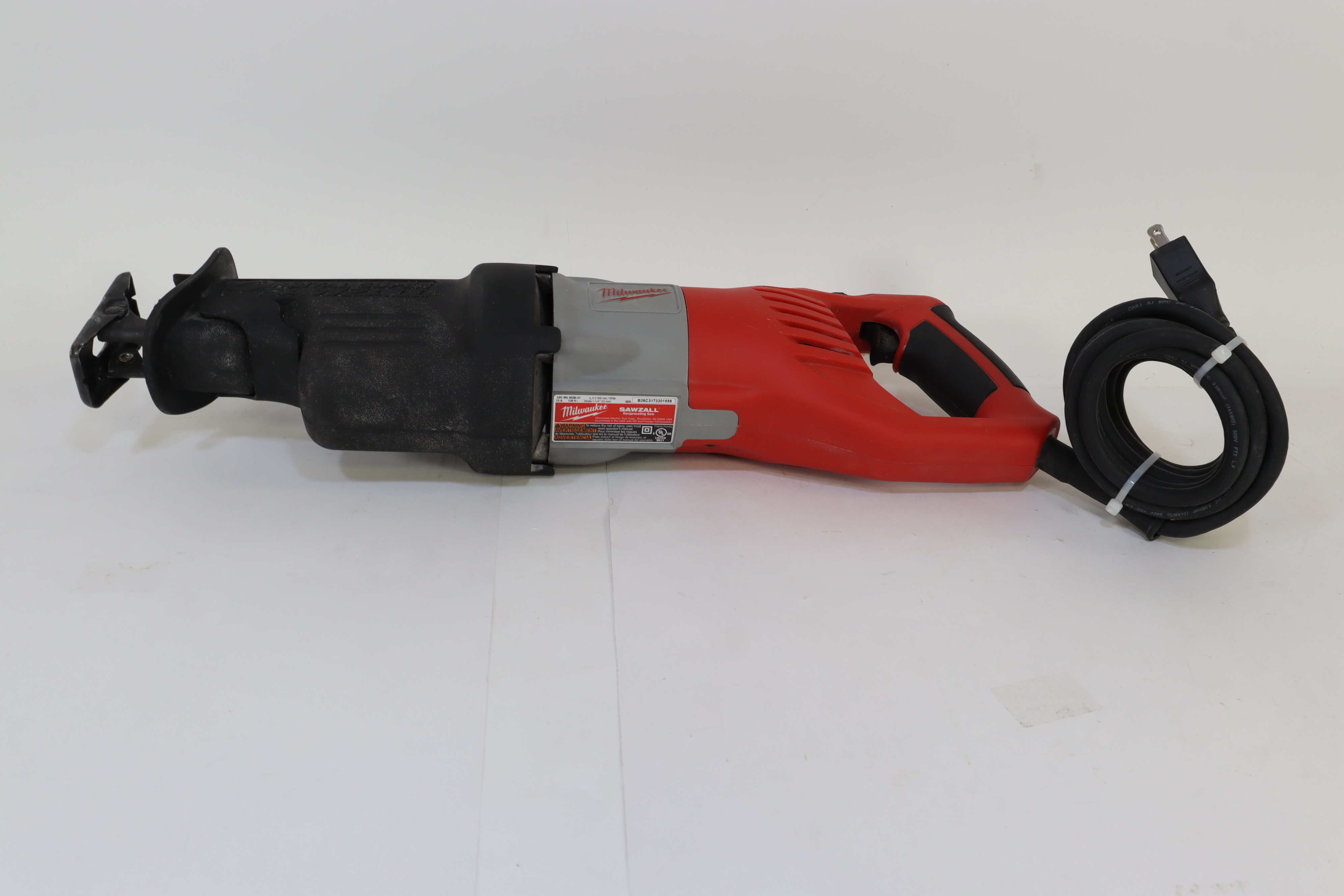 Milwaukee 6538-21 15 Amp 1-1/4" Stroke Orbital SUPER SAWZALL Reciprocating Saw