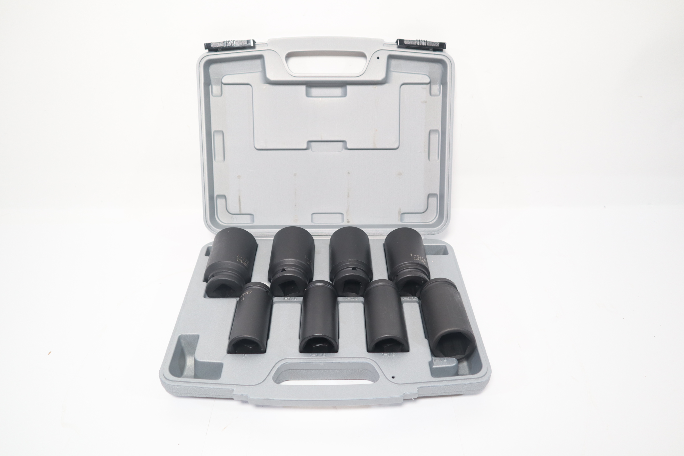 Klutch 41553 8-Piece 3/4" Drive SAE Deep Impact Socket Set 1"-1/1/2"