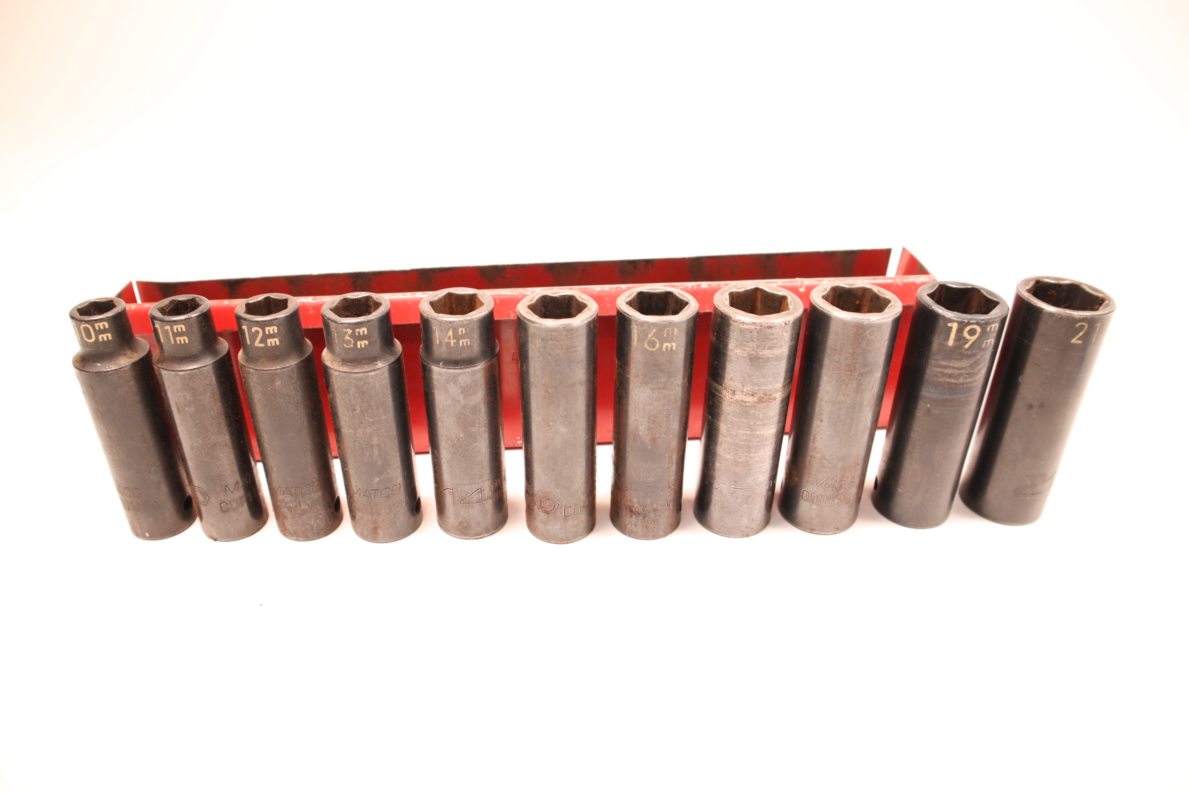 Matco SCDPM116TA 11-Piece 1/2" Deep Impact Socket Set 6PT