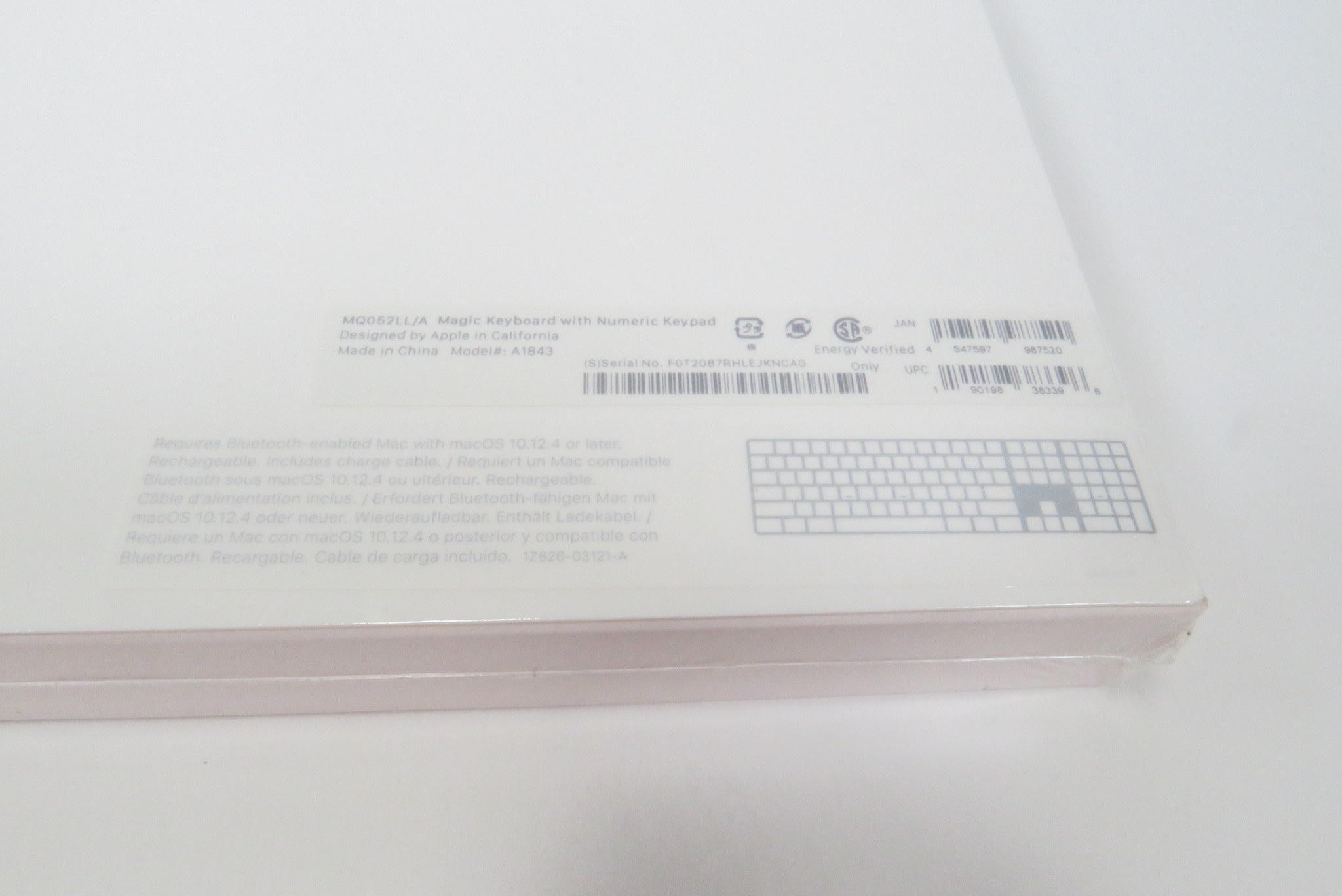 Apple MQ052LL/A A1843 Magic Keyboard