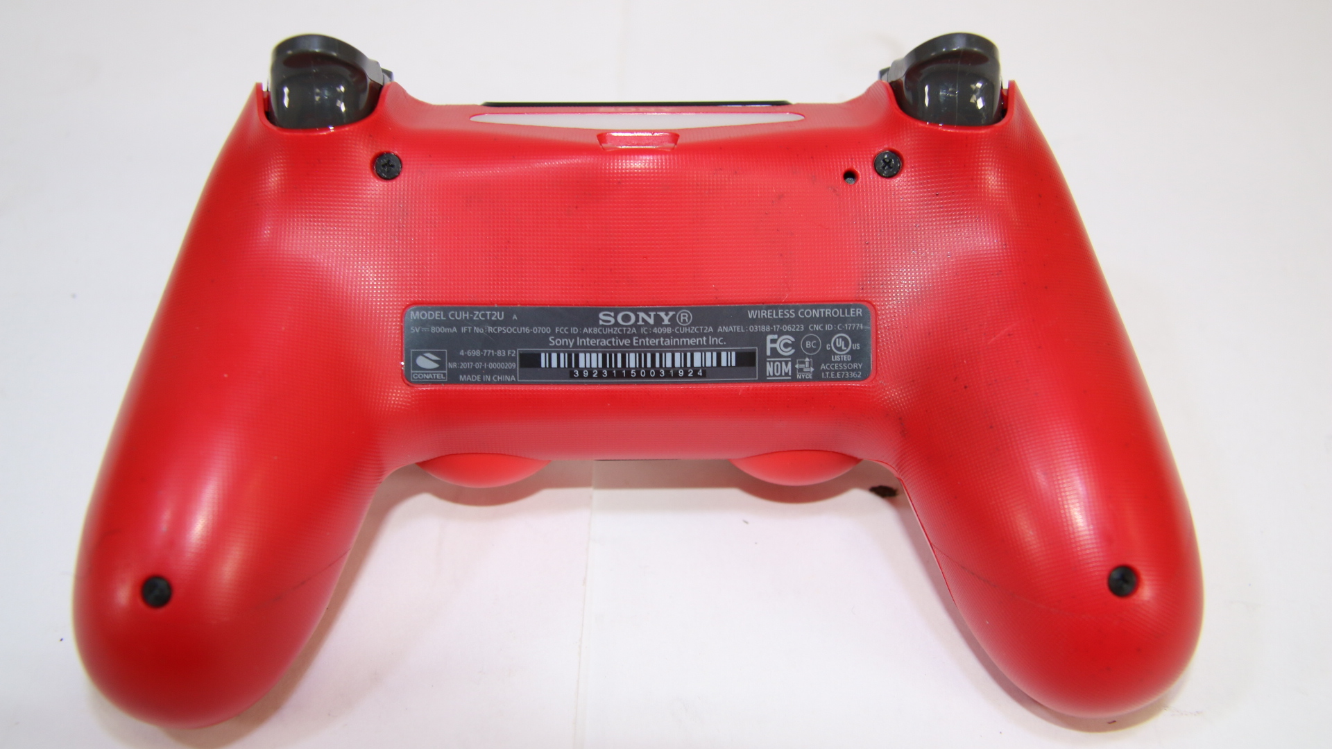 Sony CUH-ZCT2U PlayStation 4 PS4 Dual Shock Wireless Controller Red