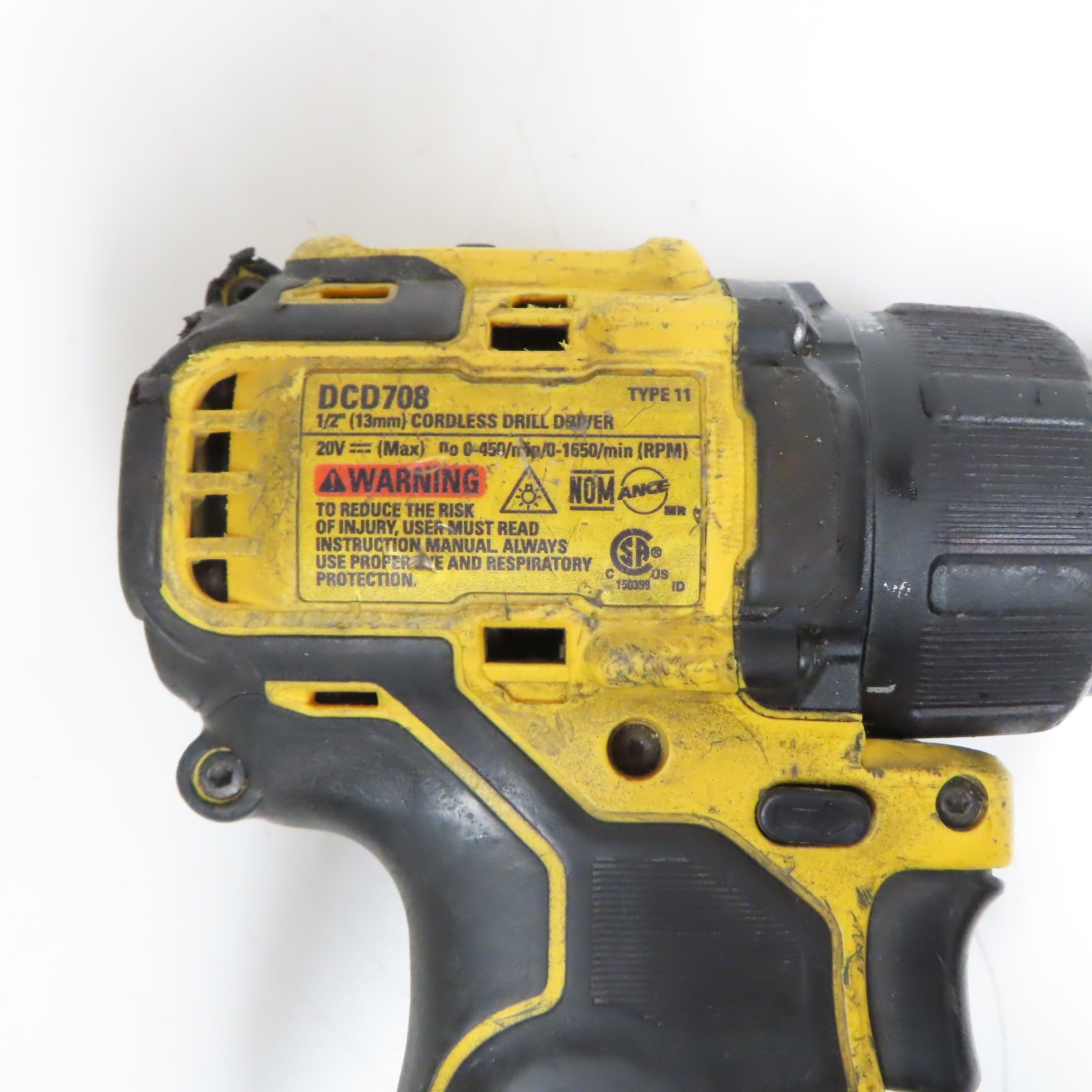 DeWalt DCD708 MAX 20V 1/2" Cordless Drill Driver (2753)