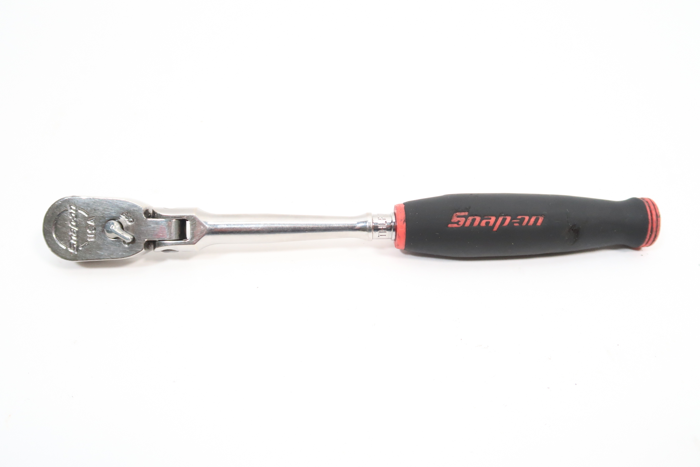 Snap On THLF72 1/4" Drive Soft Grip Long Handle Flex-Head Ratchet