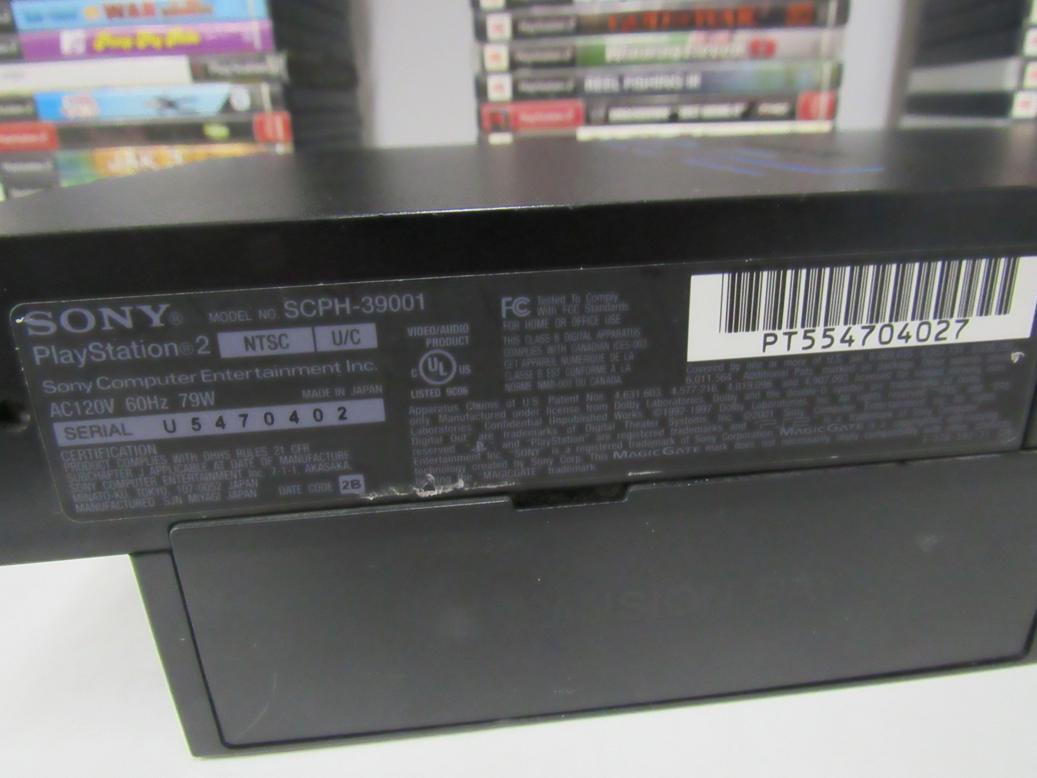 Sony PlayStation 2 SCPH-39001 Video Game Console 103 Game Discs Bundle