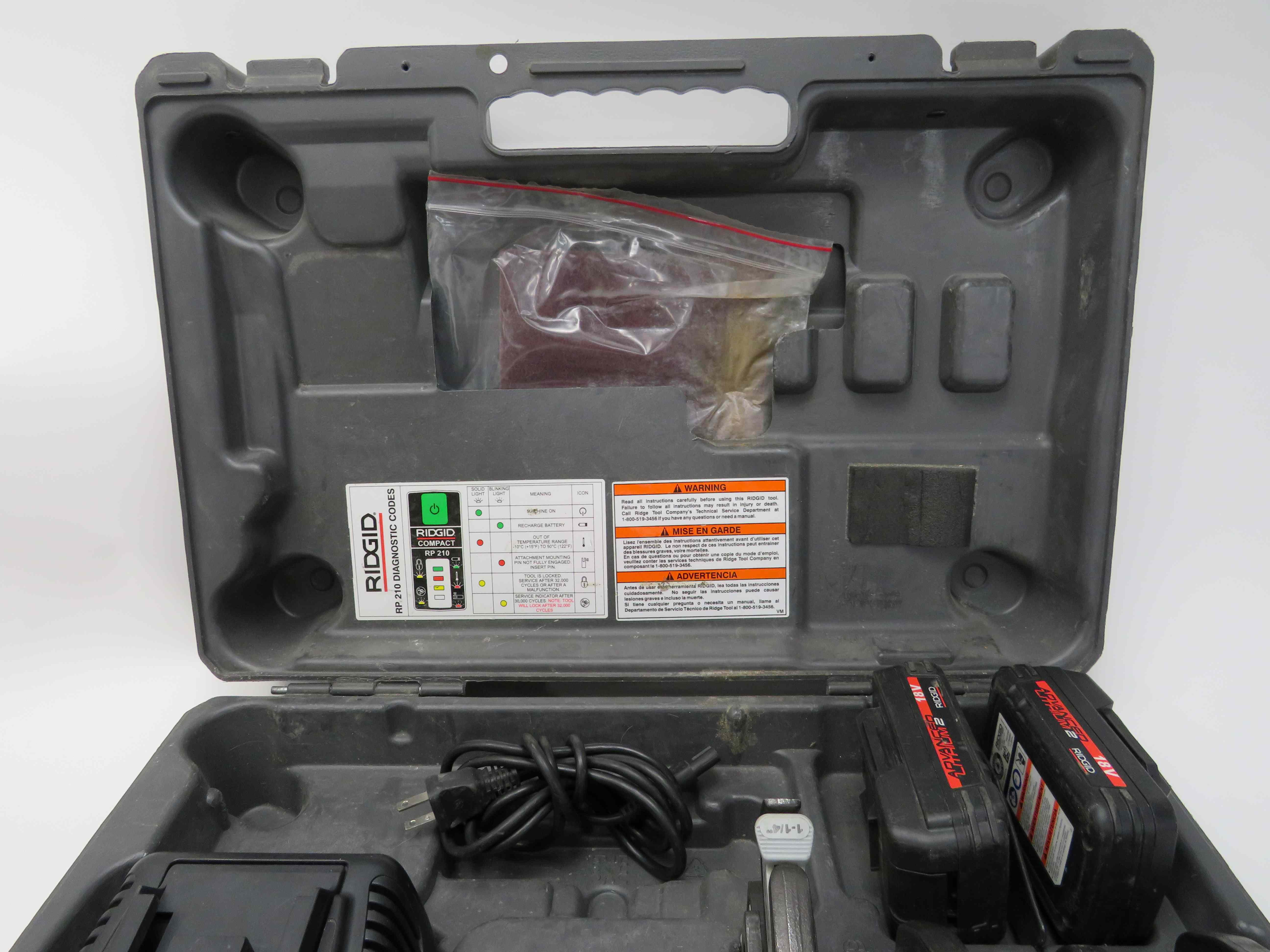 Ridgid Hydraulic Crimping Tool RP210 Compact Press Tool 5491