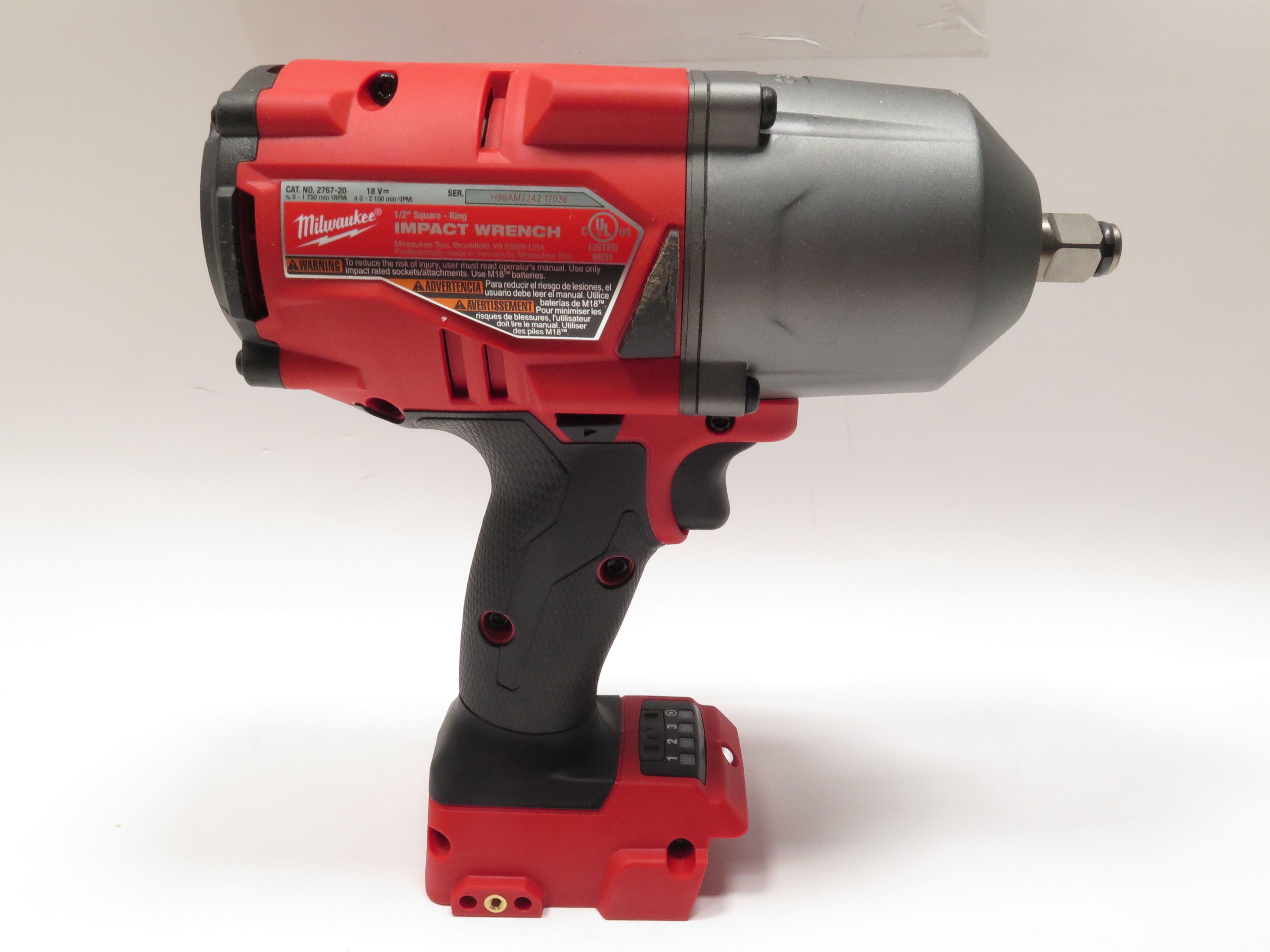Milwaukee 2767-20 18V Lithium-Ion Brushless Cordless 1/2" Impact Wrench ...