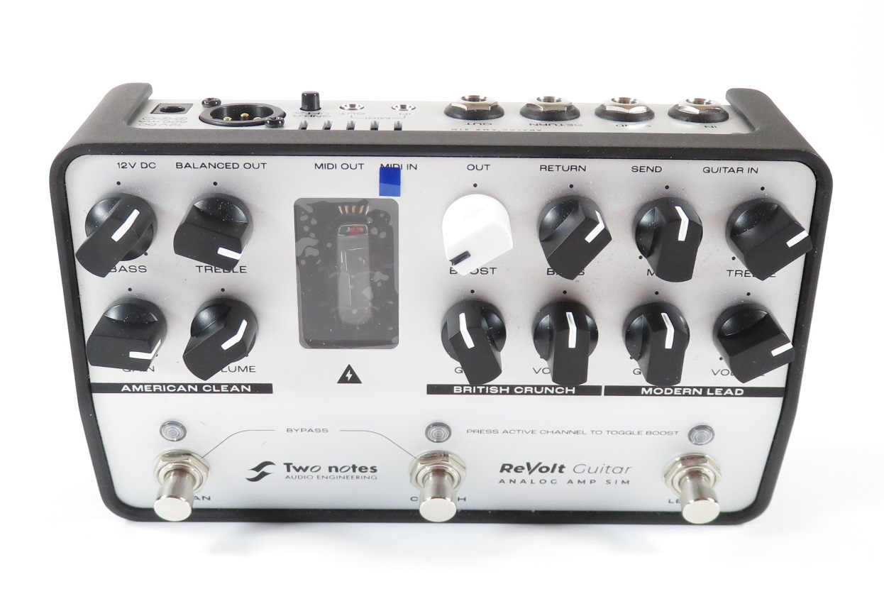 Two Notes ReVolt All-Analog 3-Channel Guitar Amp Simulator Pedal
