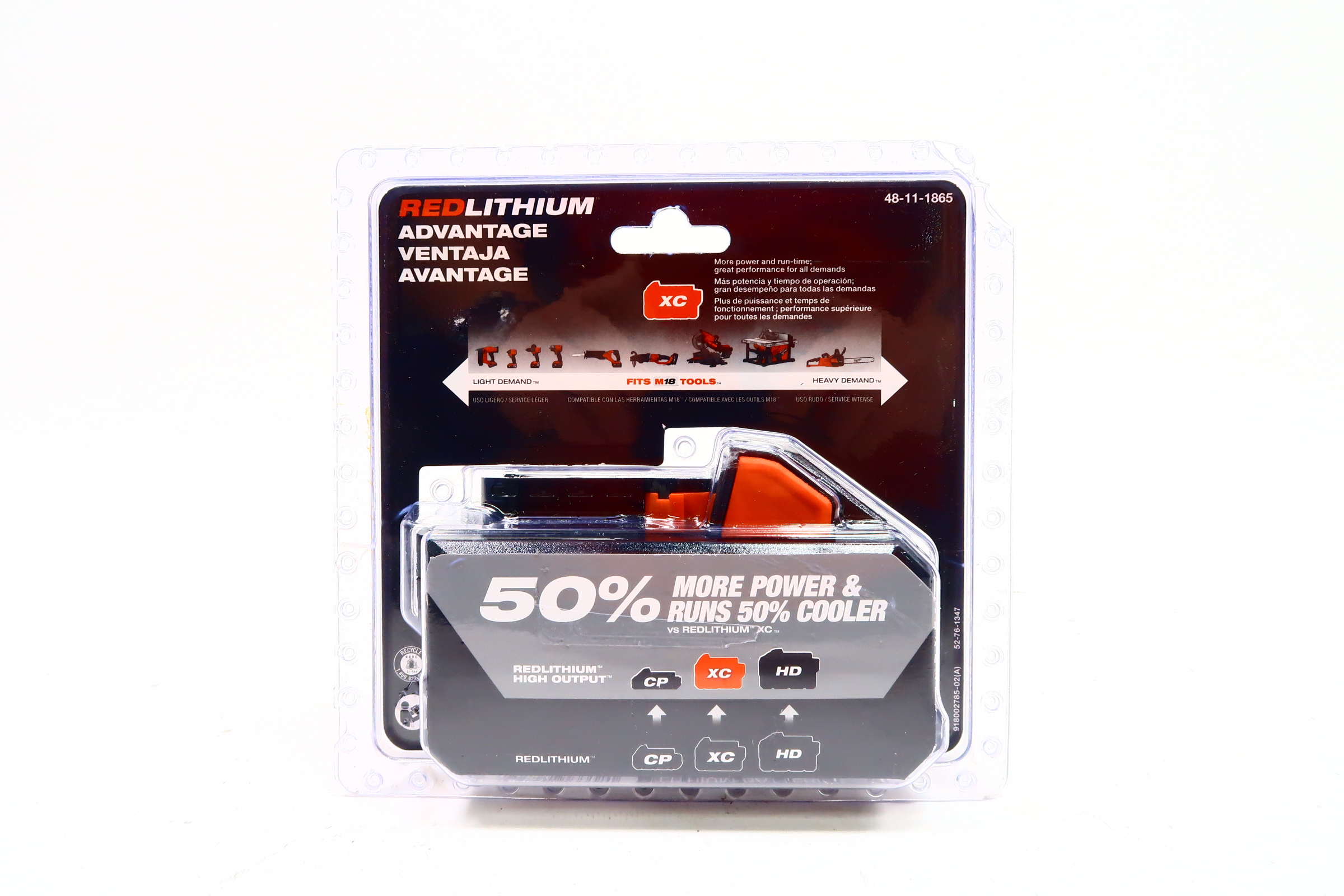 Milwaukee 48-11-1865 M18 18-Volt Li-Ion High Output 6.0Ah Battery Pack ...
