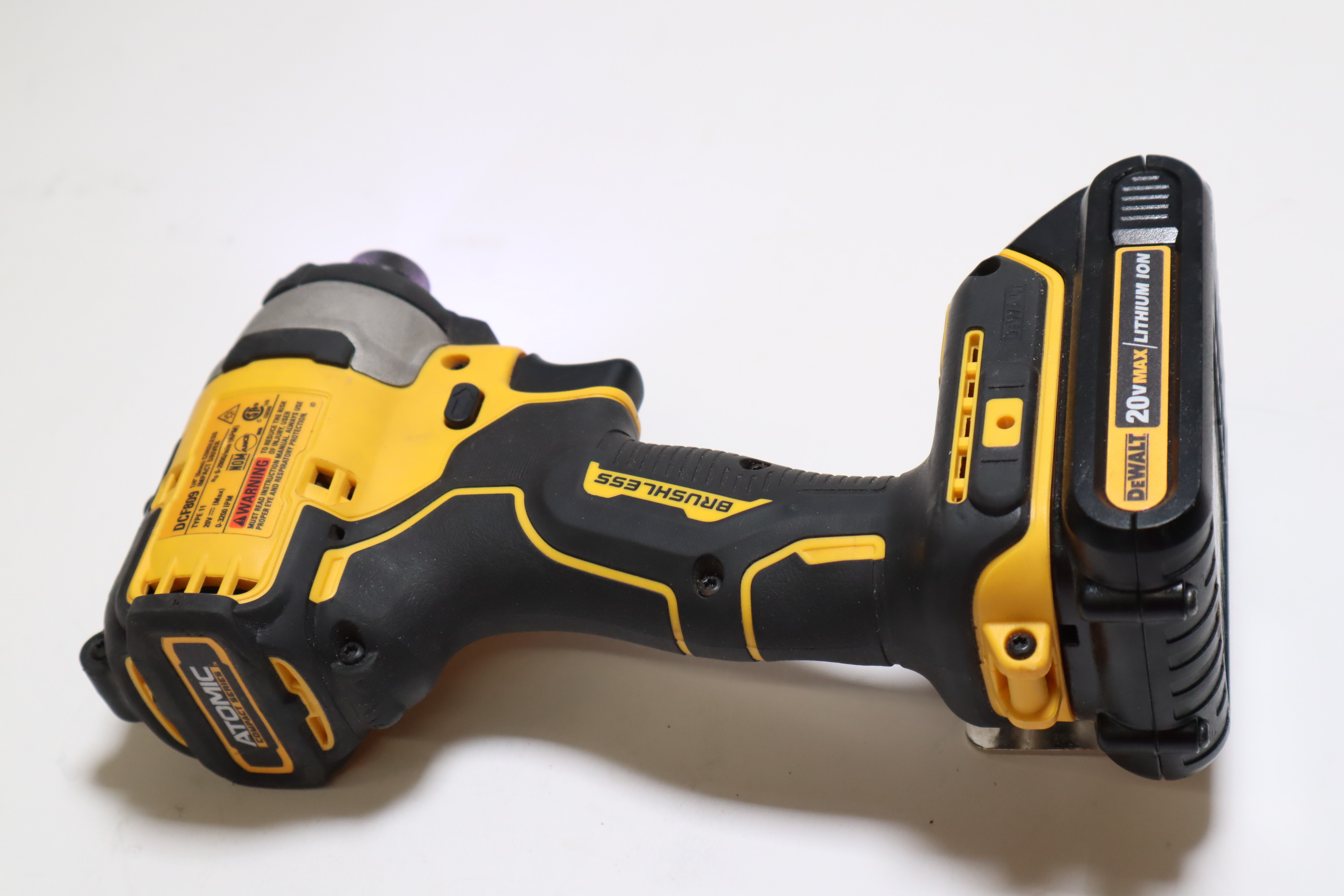 DEWALT DCF809 ATOMIC 20V MAX Cordless Brushless Compact 1/4" Impact Driver