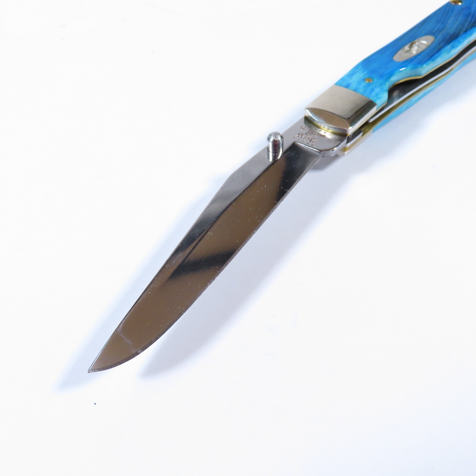 W.R. Case 25594 Kickstart Caribbean Blue Bone TrapperLock Folding ...