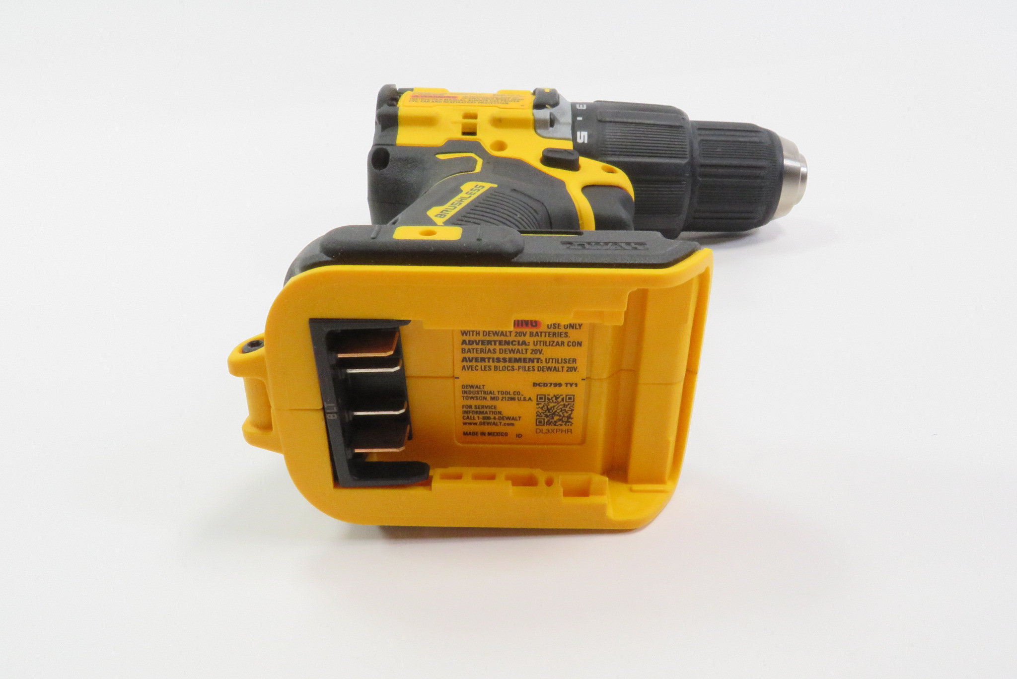 DeWalt DCD799 Atomic Compact 20V MAX Brushless Cordless 1/2" Hammer ...