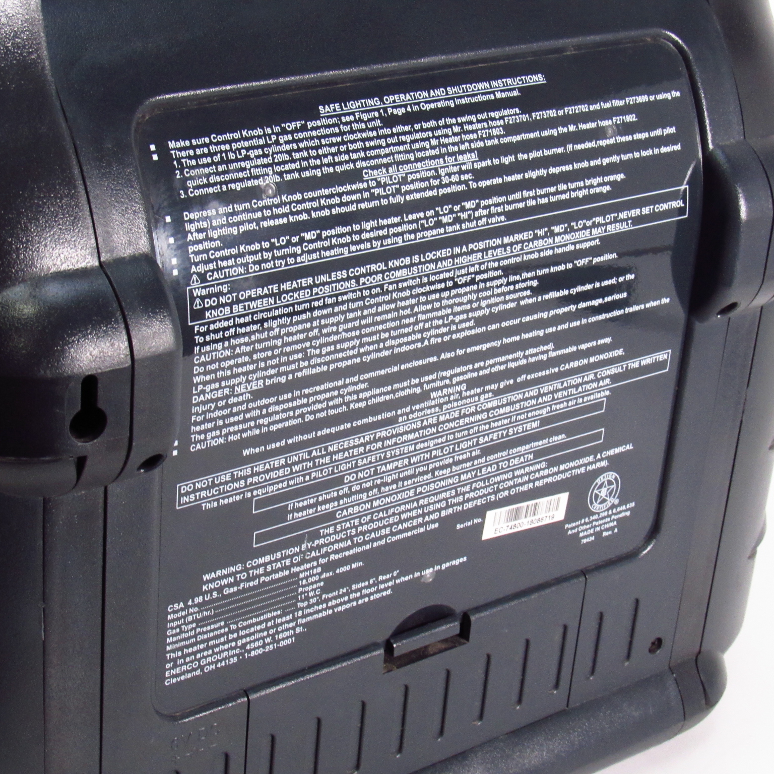 Mr. Heater Big Buddy MH18B Portable Propane Heater - Local Pick-Up Only