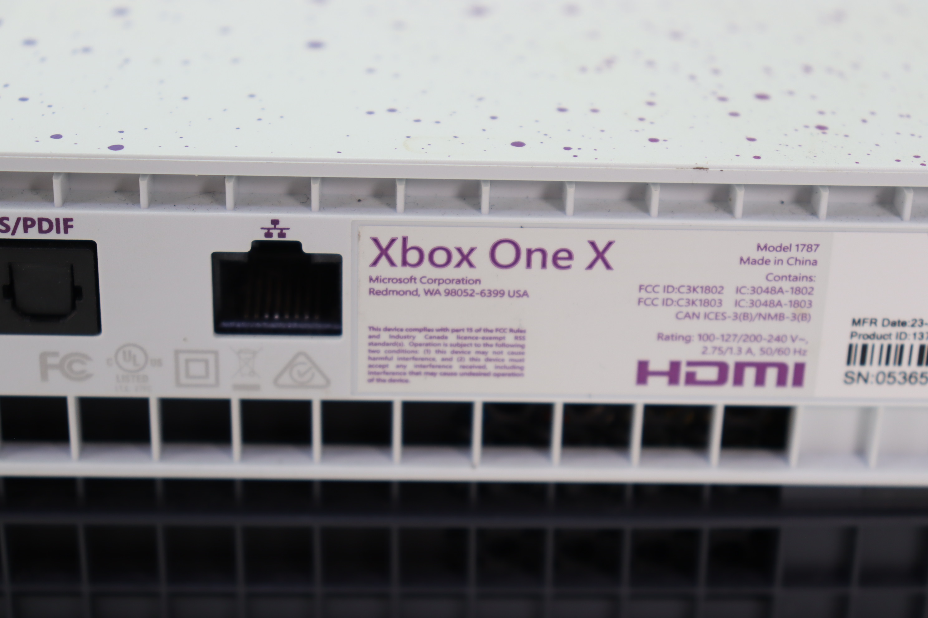 Microsoft Xbox One X 1787 1TB 4K Video Game Console 2028