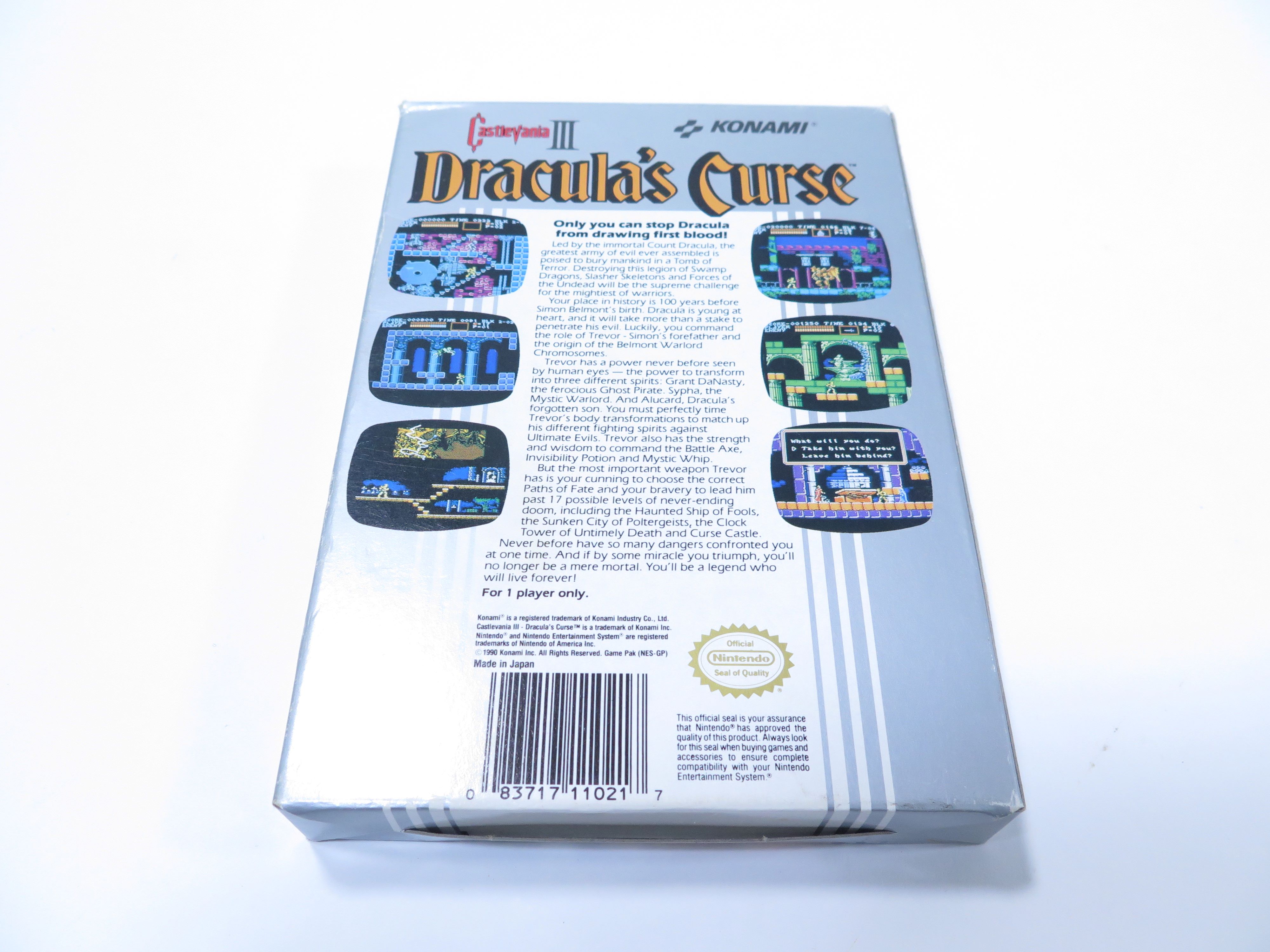 Nintendo NES Castlevania III: Dracula's Curse Video Game Cartridge 0063