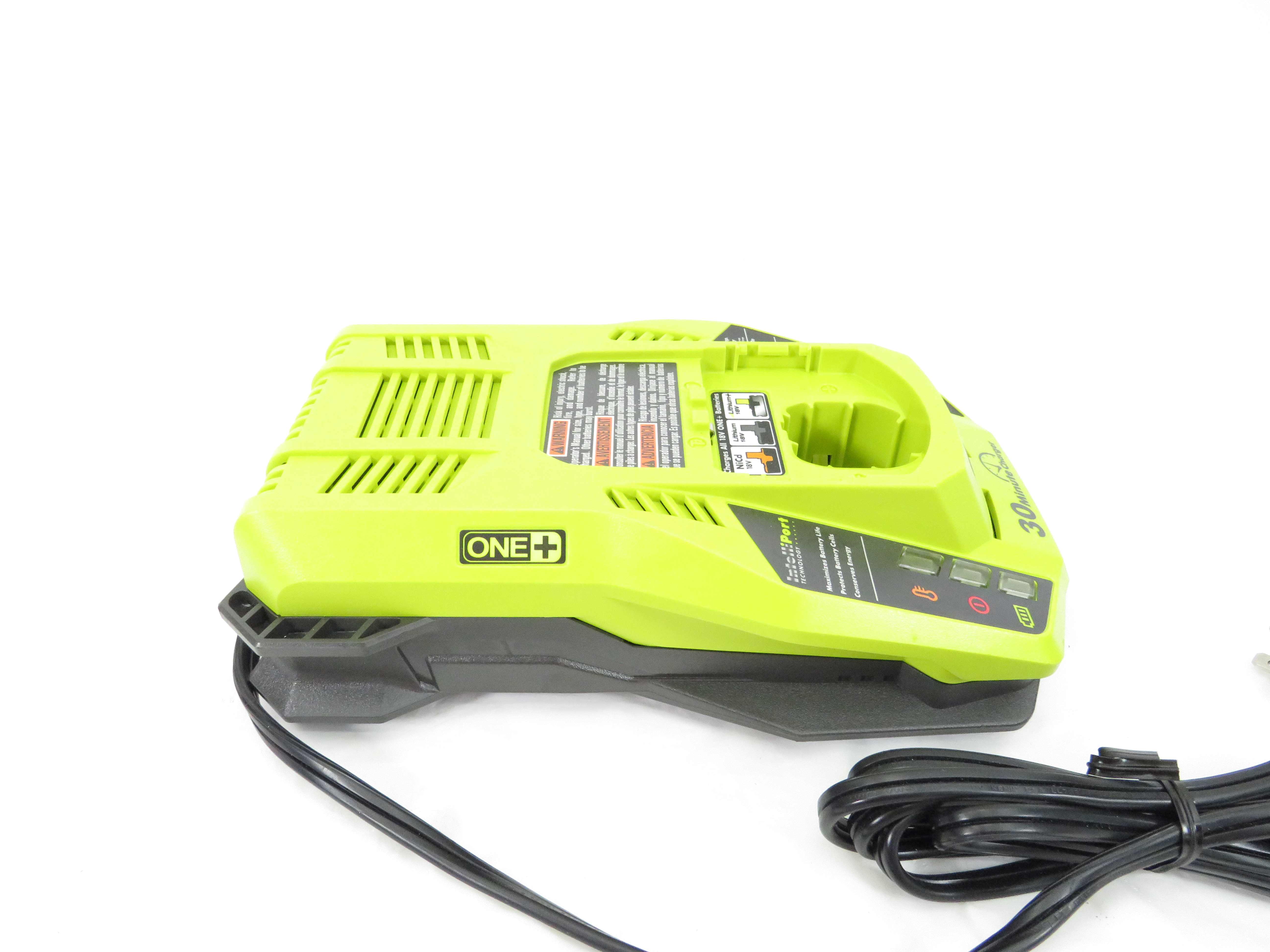 Ryobi One+ Class 2 Battery Charger + 18v Lithium Ion 4.0Ah Battery PBP004