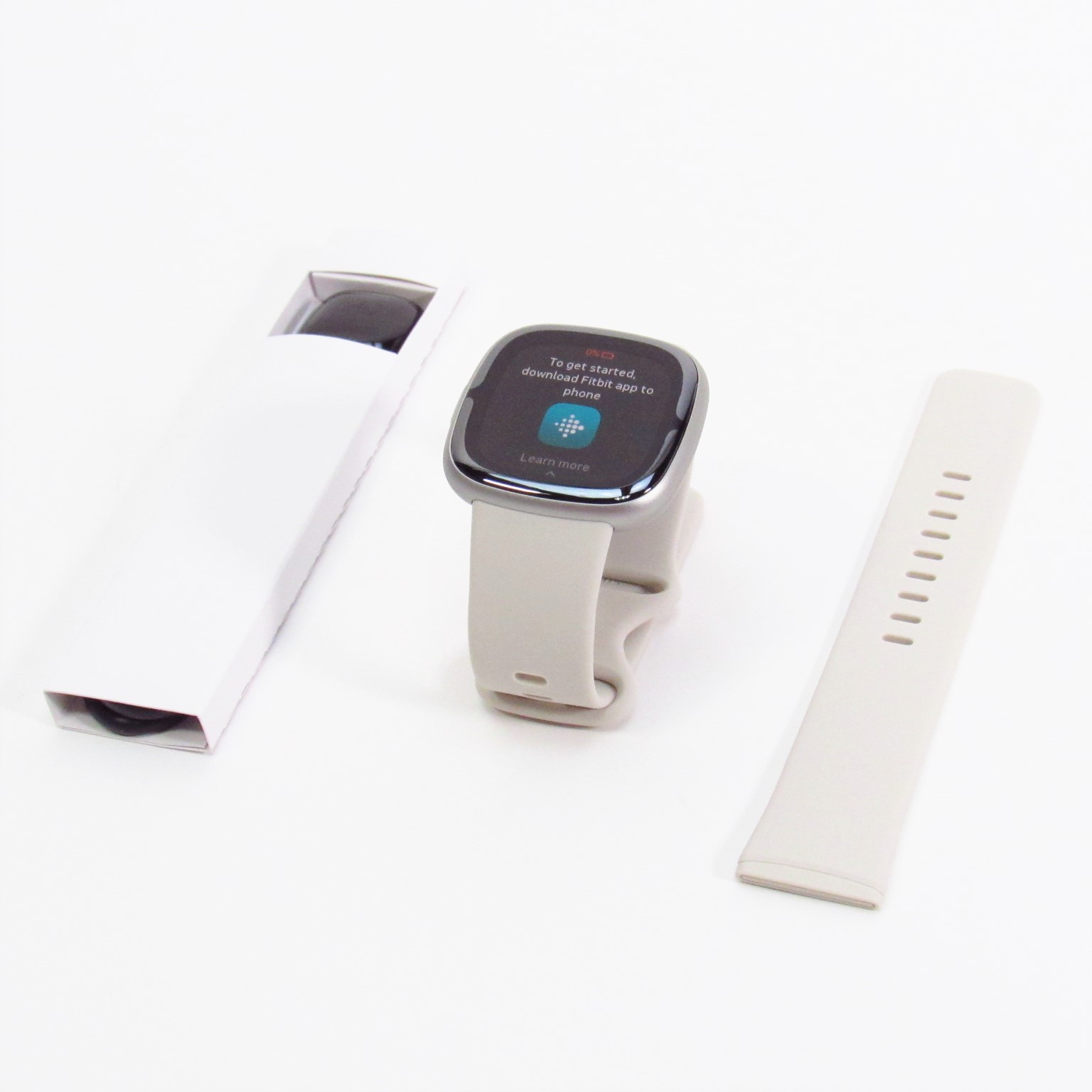 Fitbit Sense 2 FB521 Advanced Health/Fitness Smartwatch - Lunar White ...