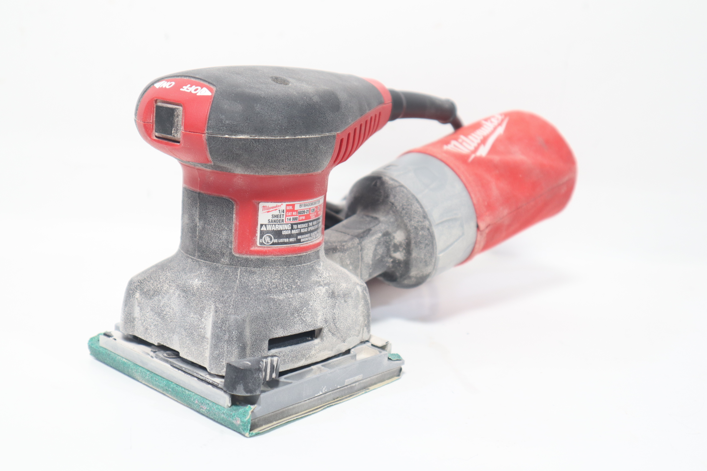 Milwaukee 6020-21 Corded 1/4" Sheet Palm Sander 0728