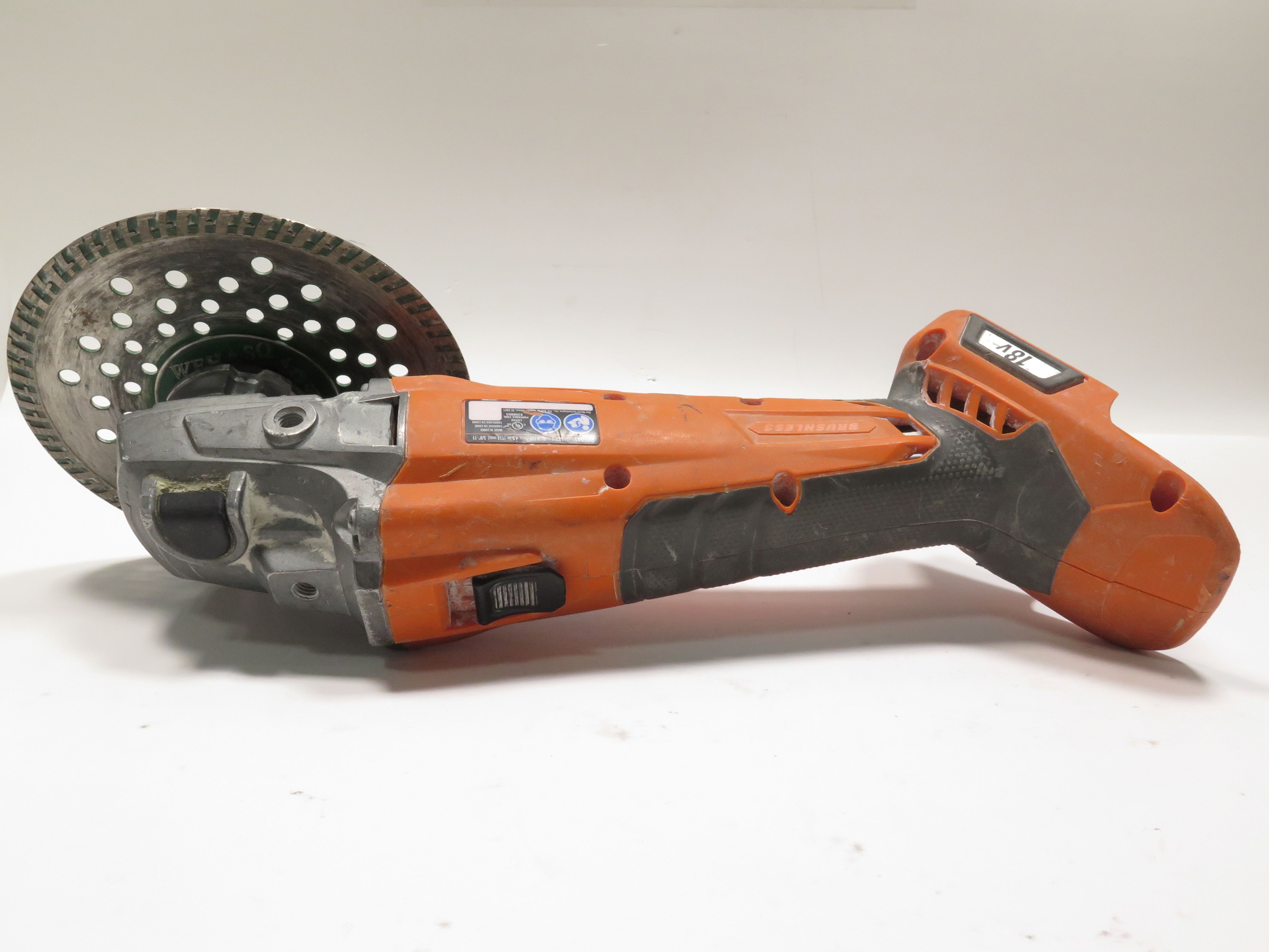 Ridgid R86041 18V Brushless Cordless 4-1/2 in. Slide Switch Angle ...