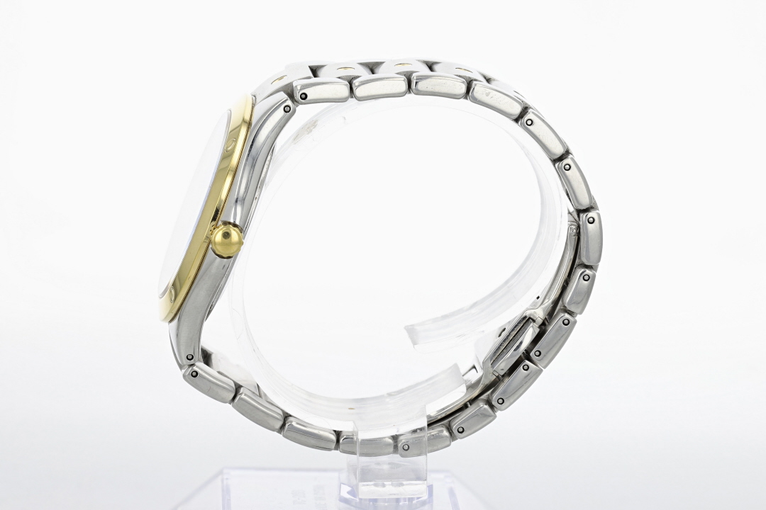 Movado Excel 40mm Black Dial Quartz Two-Tone Stainless Steel Men's ...