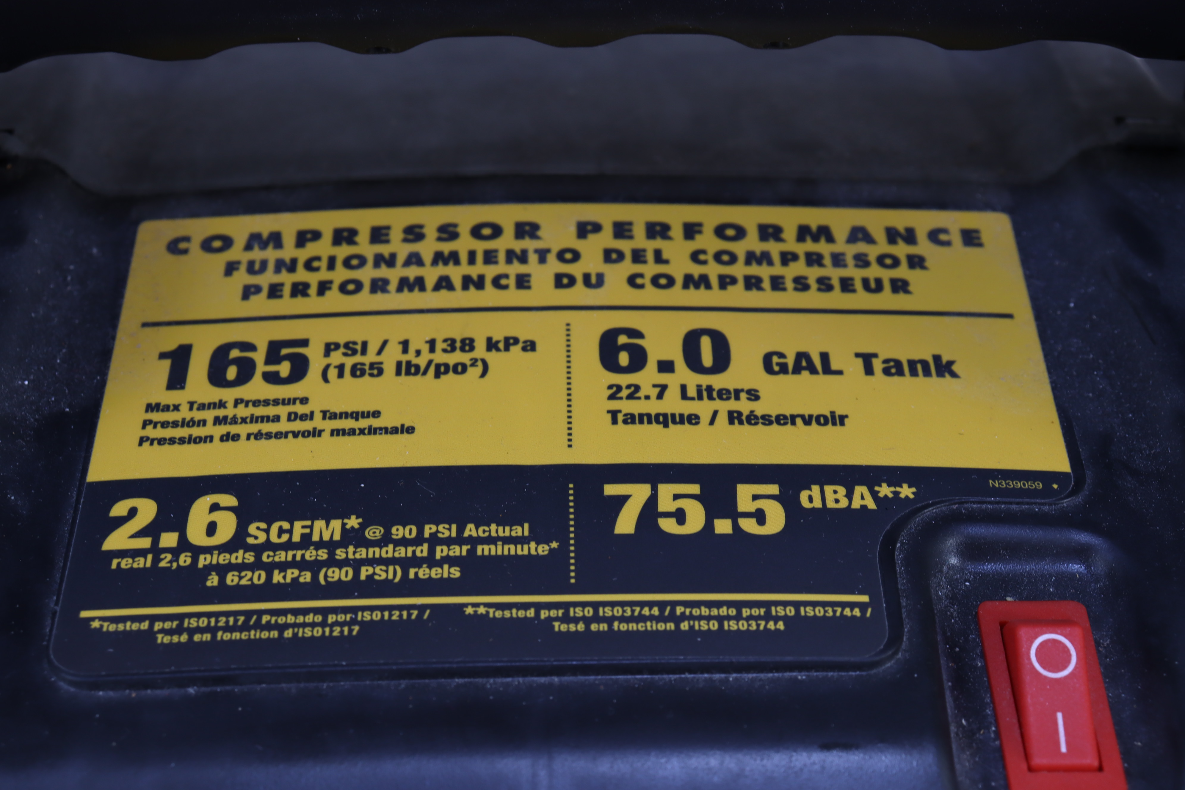 DeWalt DWFP55126 6 Gal. 165 PSI Electric Pancake Air Compressor