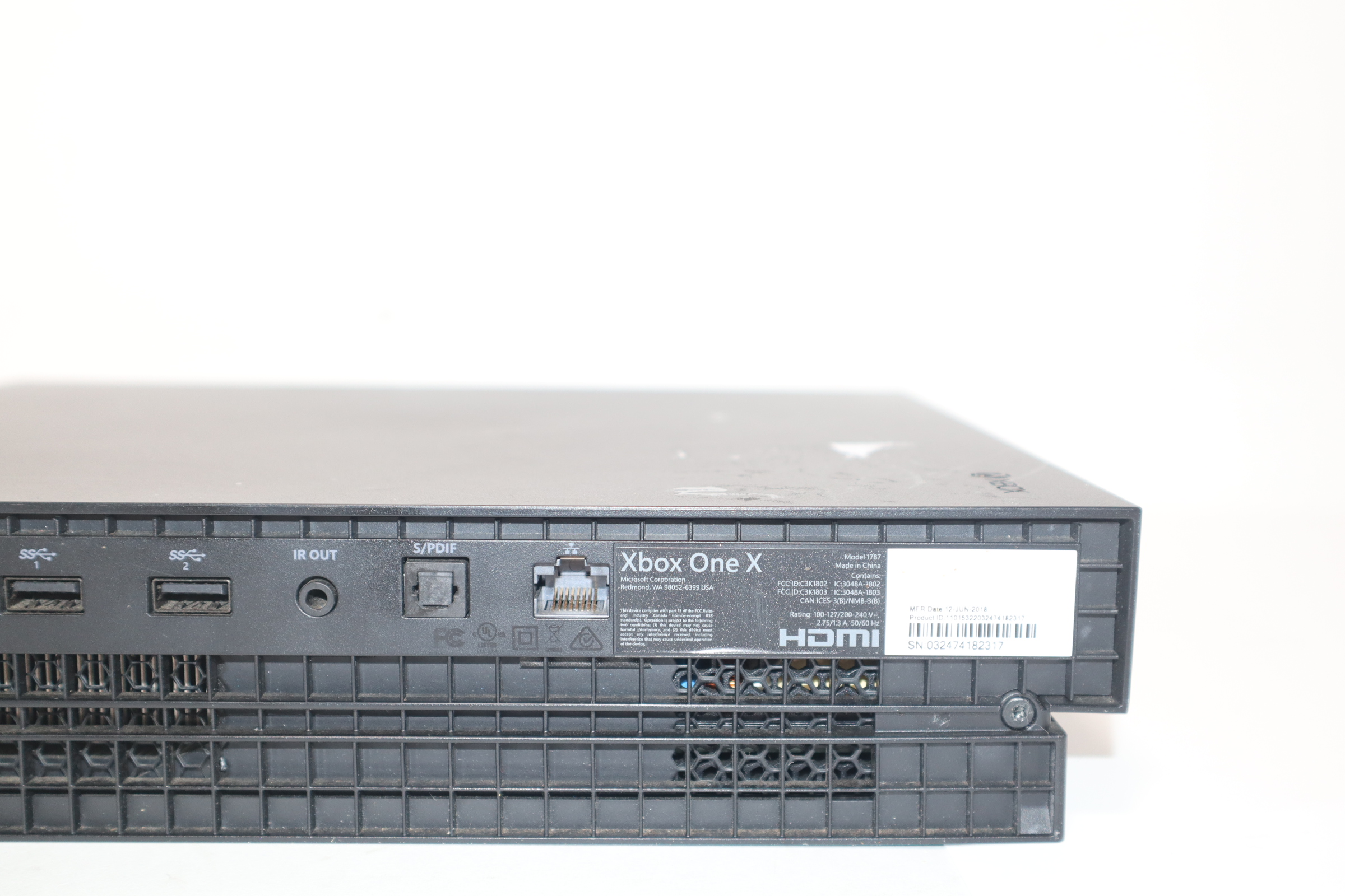 Microsoft Xbox One X 1787 Black 1TB 4K Home Video Gaming Console 2317