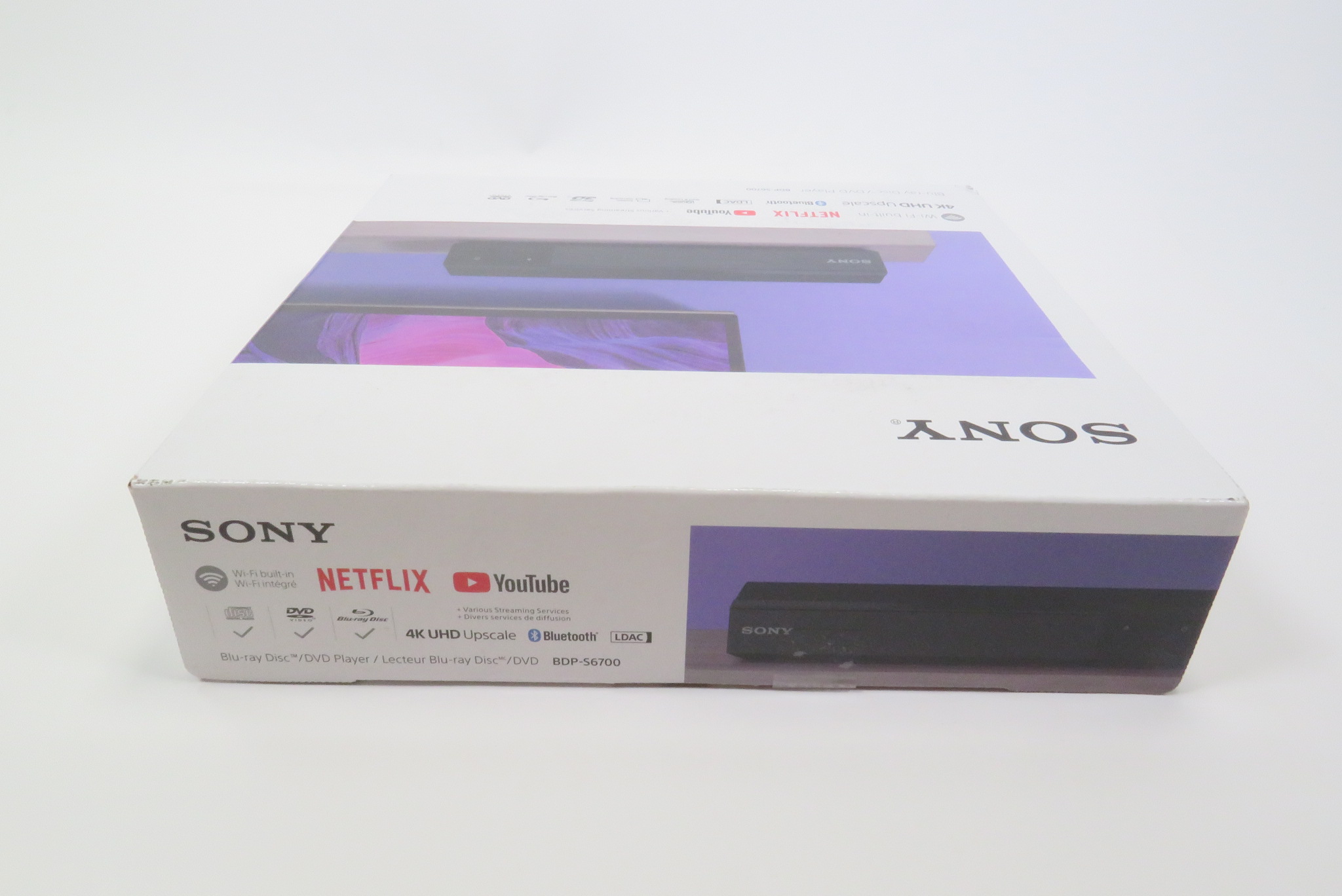 Sony BDP-S6700 Wi-Fi Built-in 4K UHD Upscale Blu-Ray Disc/DVD Player