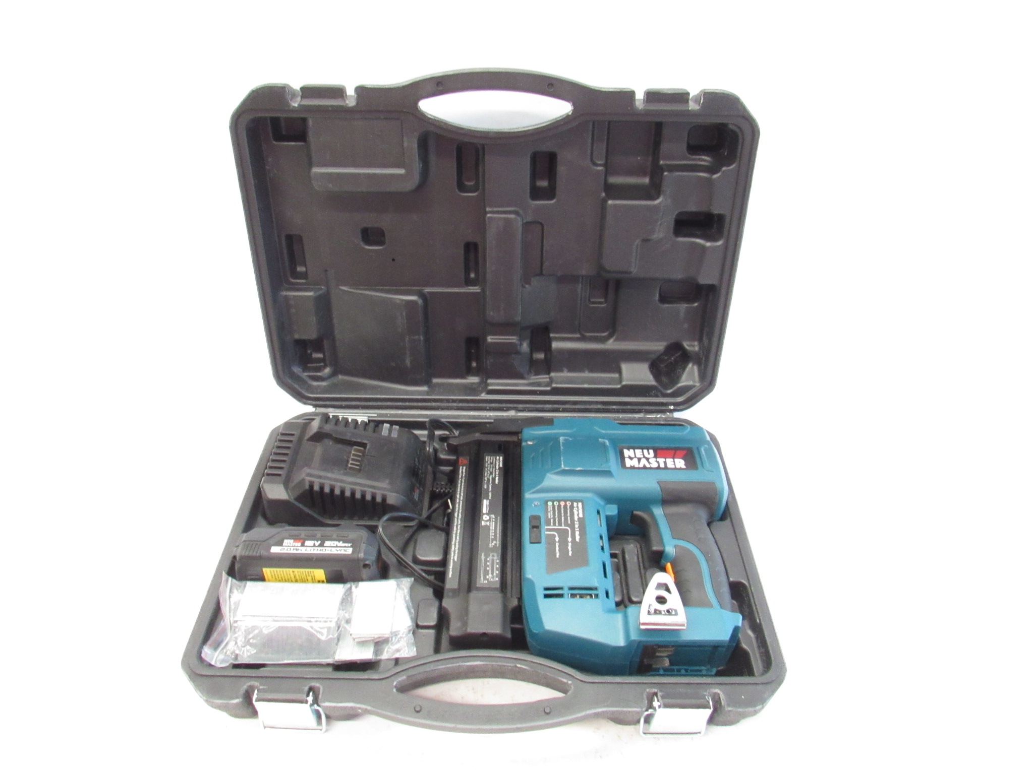 Neu Master NBV5040 18 Gauge 2 in 1 Cordless Brad Nailer Staple Gun