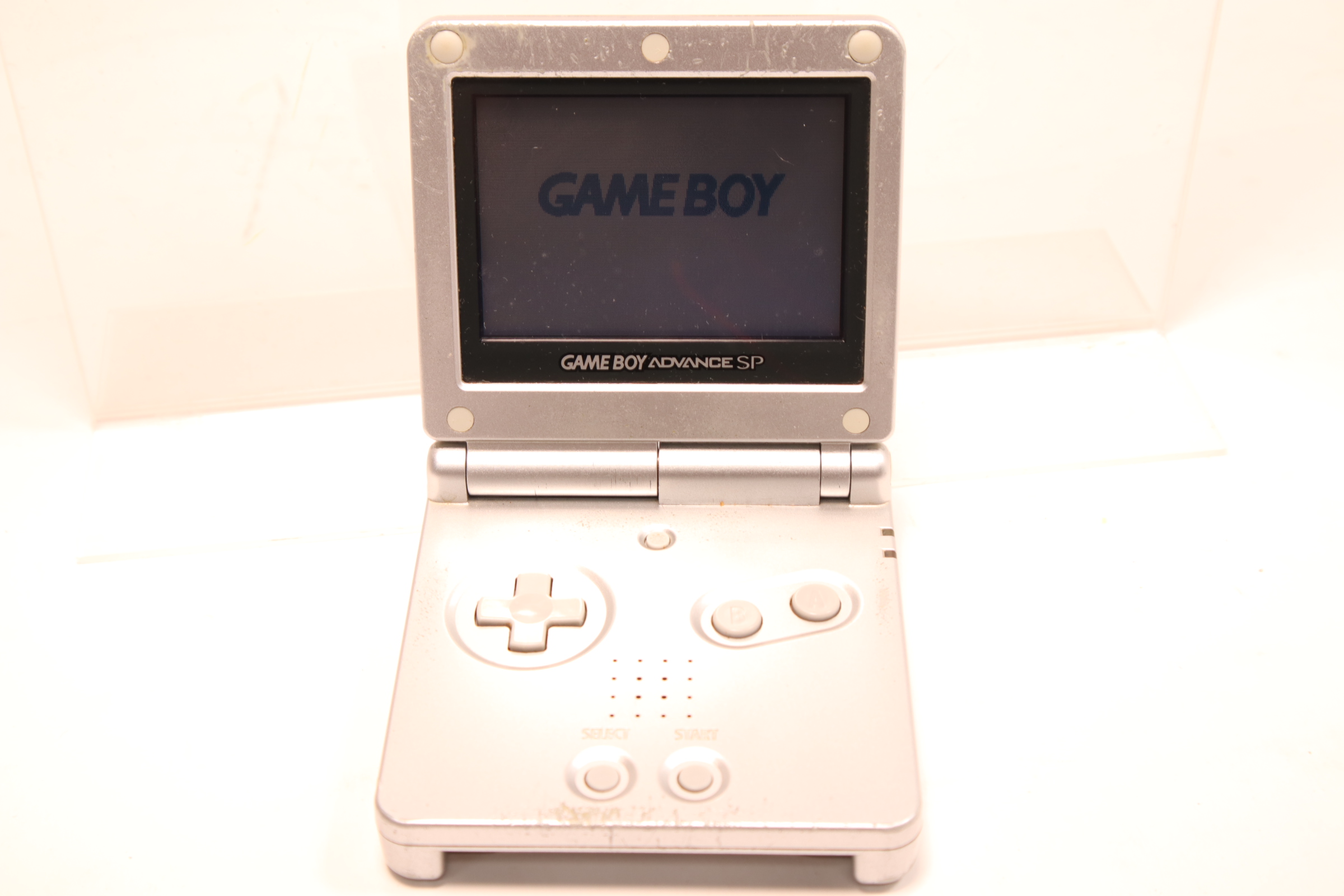 Nintendo Gameboy Advance SP AGS-001 Handheld Video Game System Silver