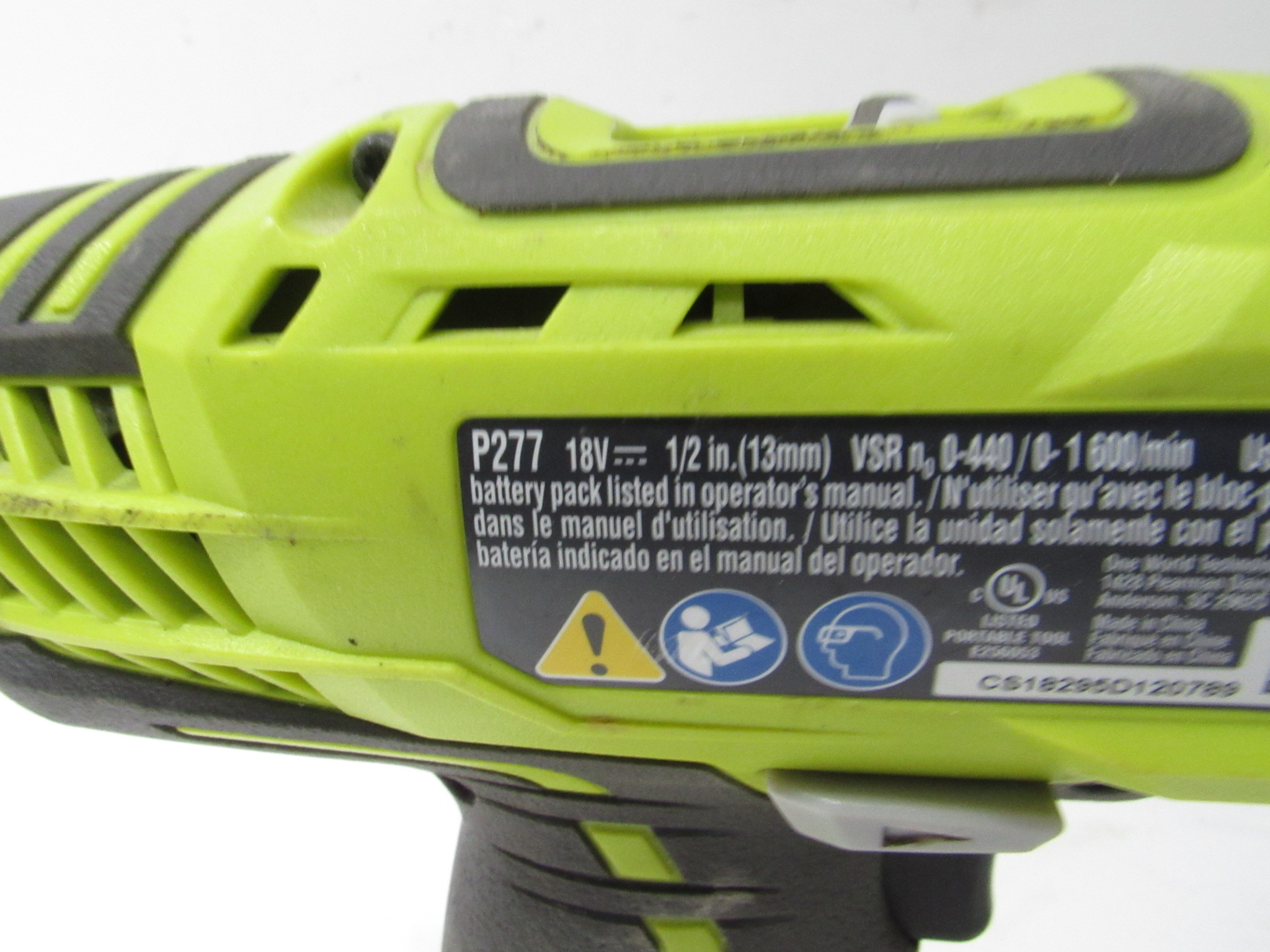 Ryobi P277 18V One+ 1/2" Lithium-Ion Cordless Drill Driver