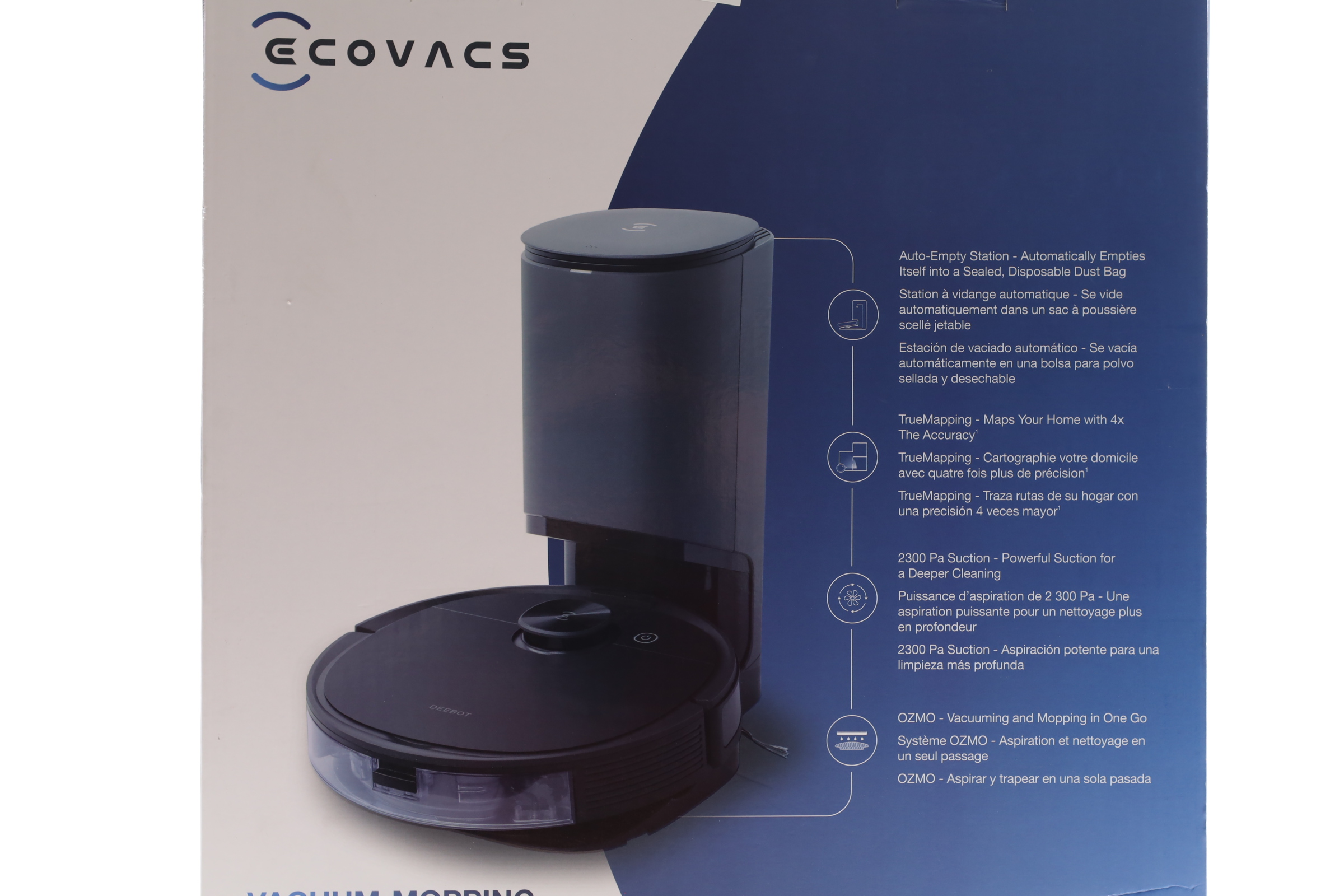 ECOVACS DEEBOT N8+ Advanced Laser Mapping Vacuum & Mop Robot