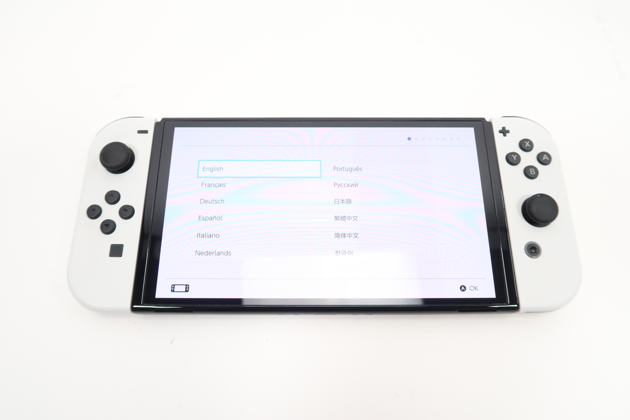 Nintendo HEG-001 Switch OLED Handheld Gaming Console - White Joy-Con - 3431