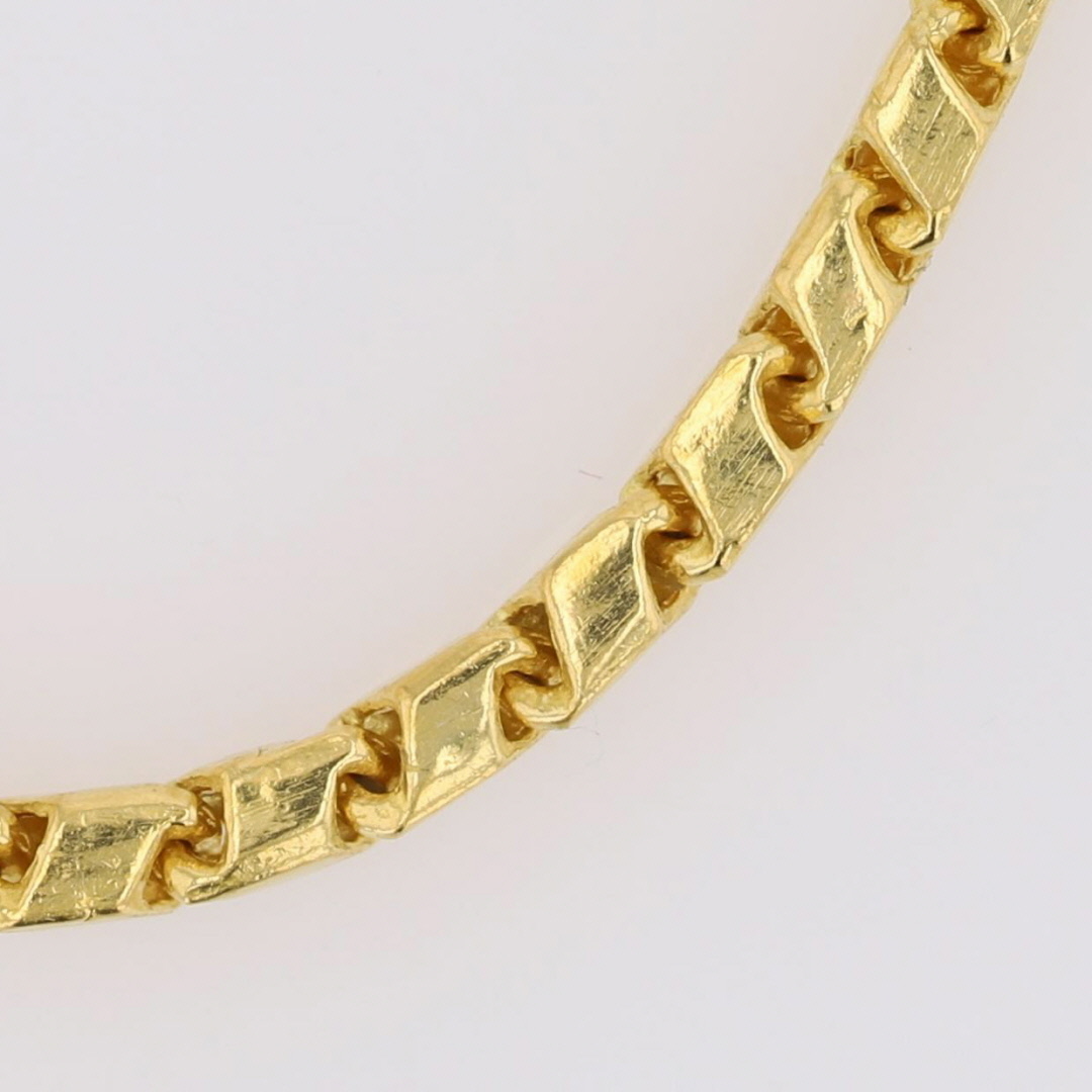 2.3mm Fancy Link Chain 24.25" Necklace 24k Yellow Gold 29.85 Grams