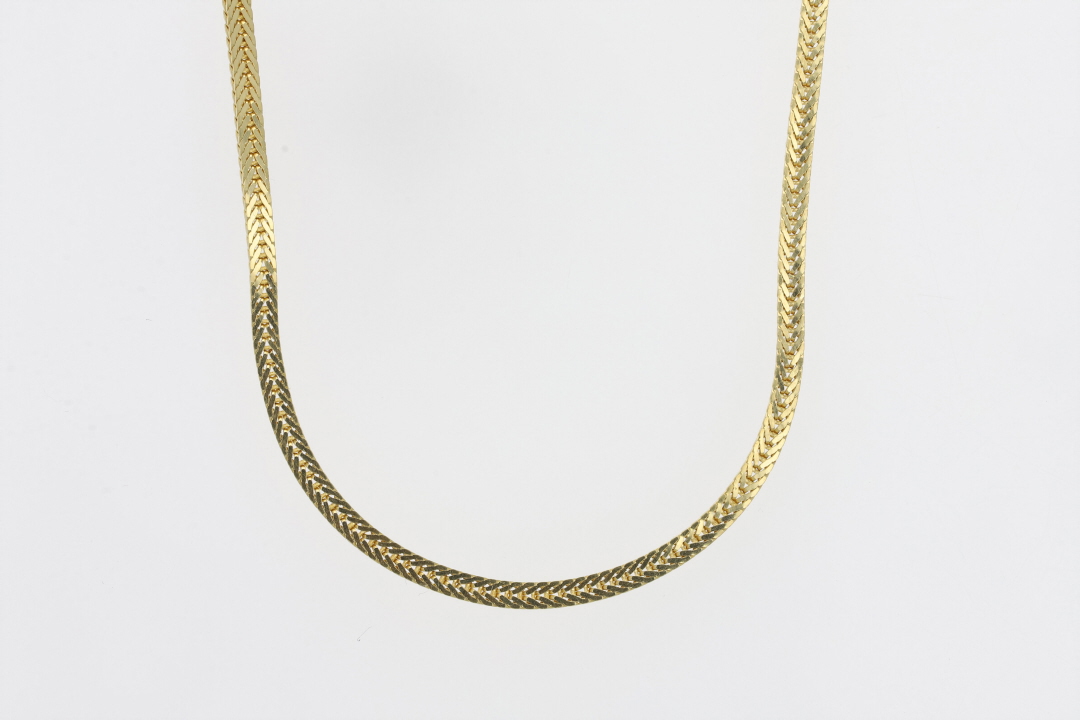 2.0mm Foxtail Link Chain 30" Necklace 18k Yellow Gold 13.53 Grams