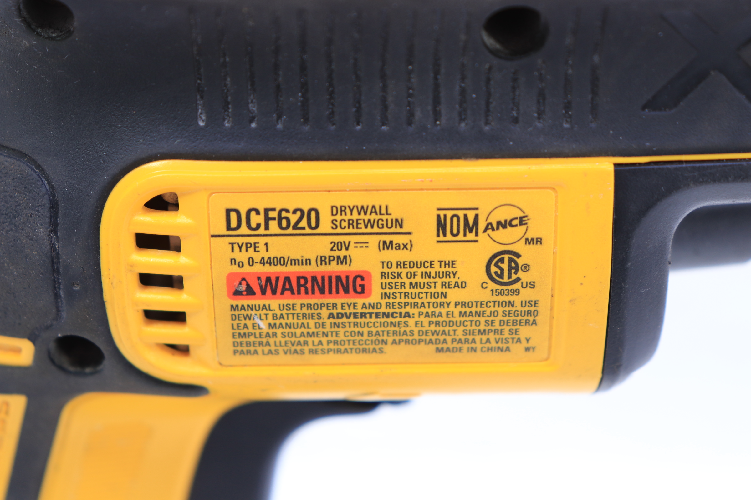 DeWalt DCF620 20V MAX XR Cordless Brushless 1/4" Drywall Screw Gun