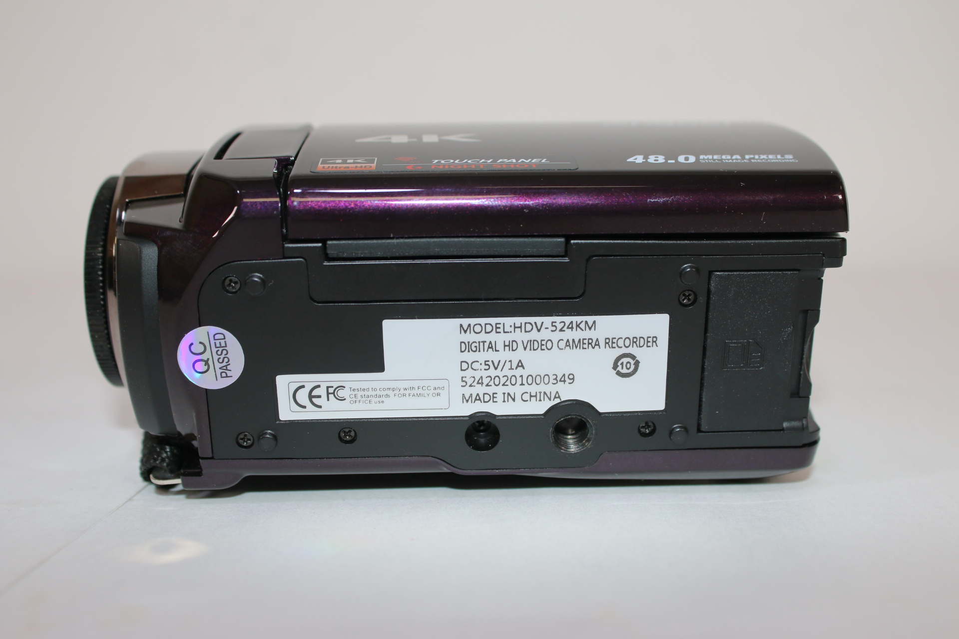 Andoer HDV-524KM 48MP 4K Digital Video Camera Camcorder 0349 / 3" Touch ...