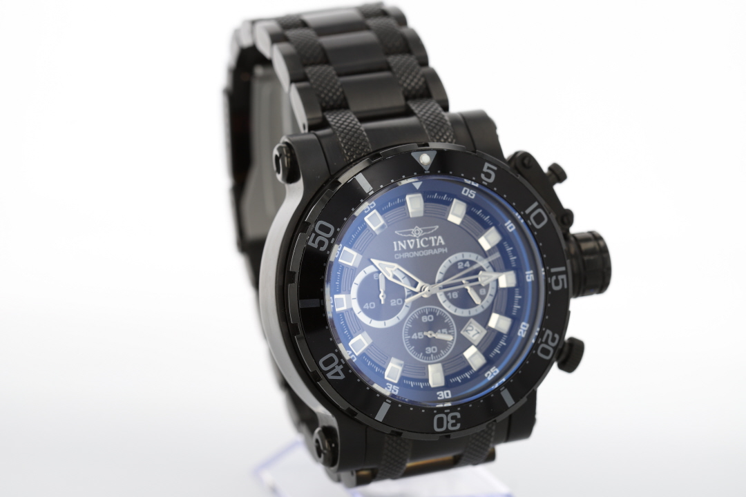 Invicta Coalition Forces Black Dial Chronograph Stainless Steel Men's ...