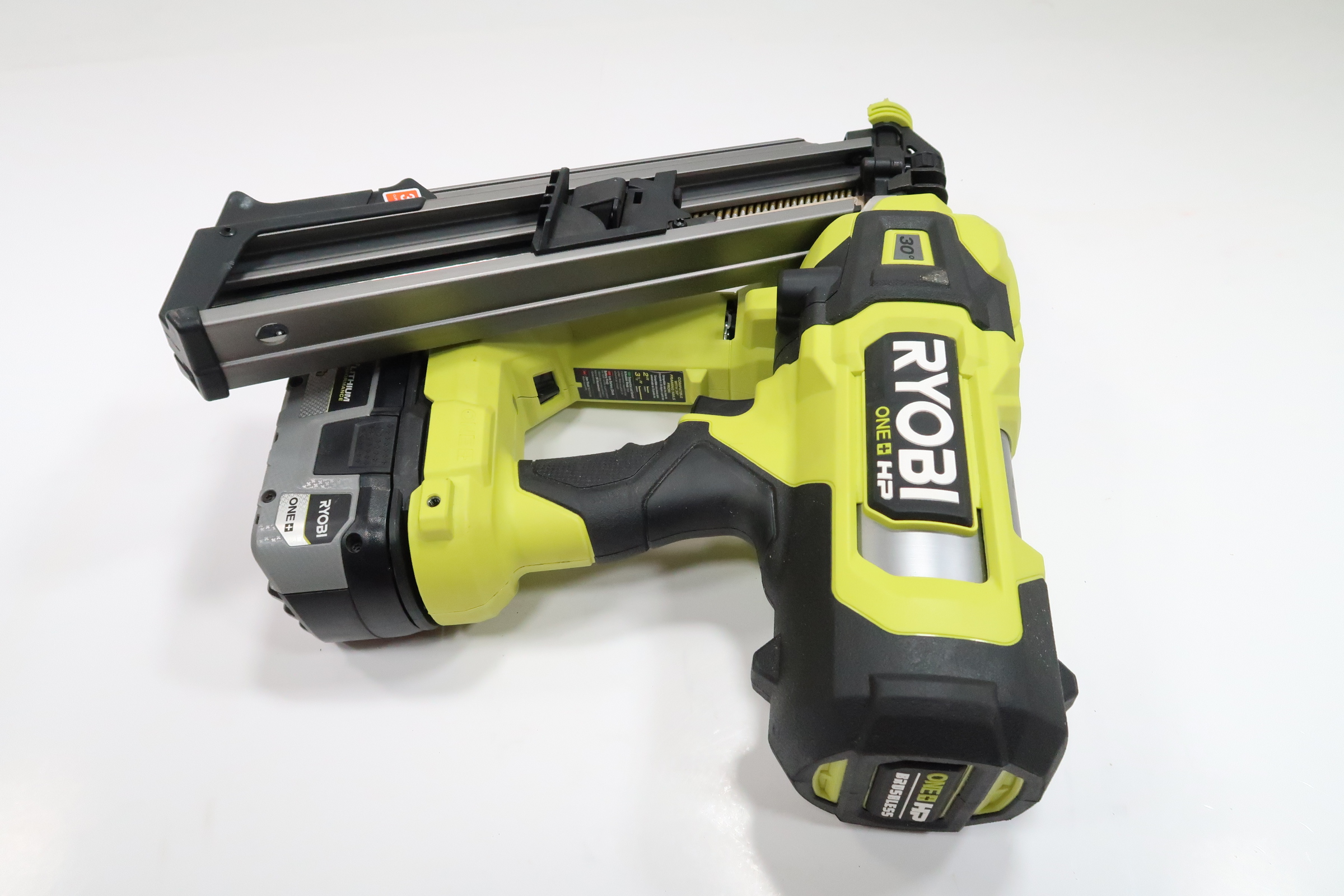 Ryobi PBL350 ONE+ HP 18V Brushless Cordless AirStrike 30° Framing ...